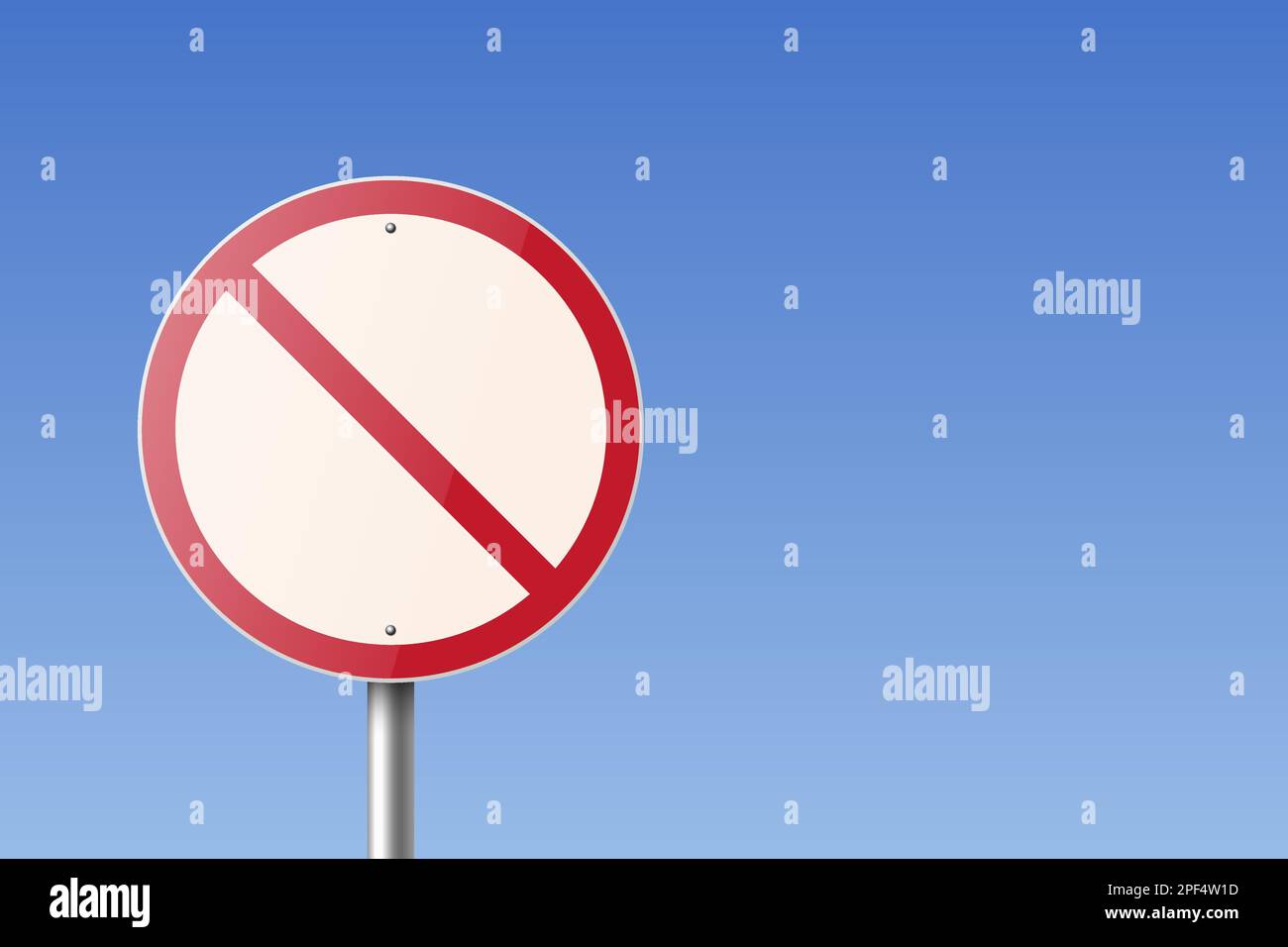 Do Not Enter. Vector White and Red Round Glossy Prohibition Stop Sign ...