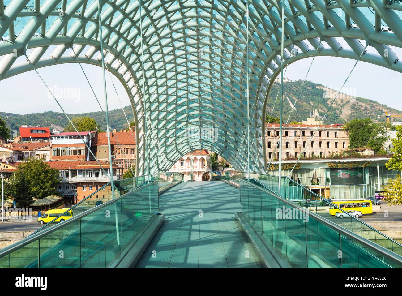 Peace Bridge over the Mtkvari River, designed by Italian architect ...