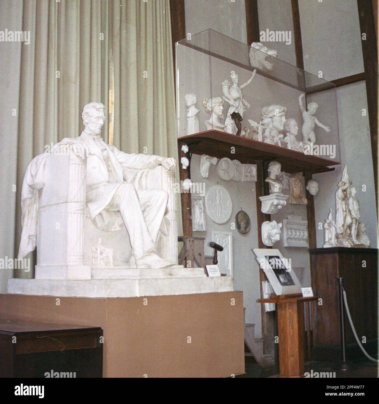 Sculpture models are seen in the studio of the late sculptor Daniel ...