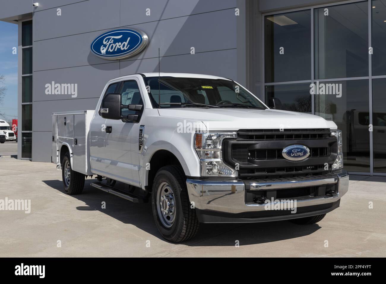 Indianapolis - Circa March 2023: Ford Super Duty F-250 utility cab ...