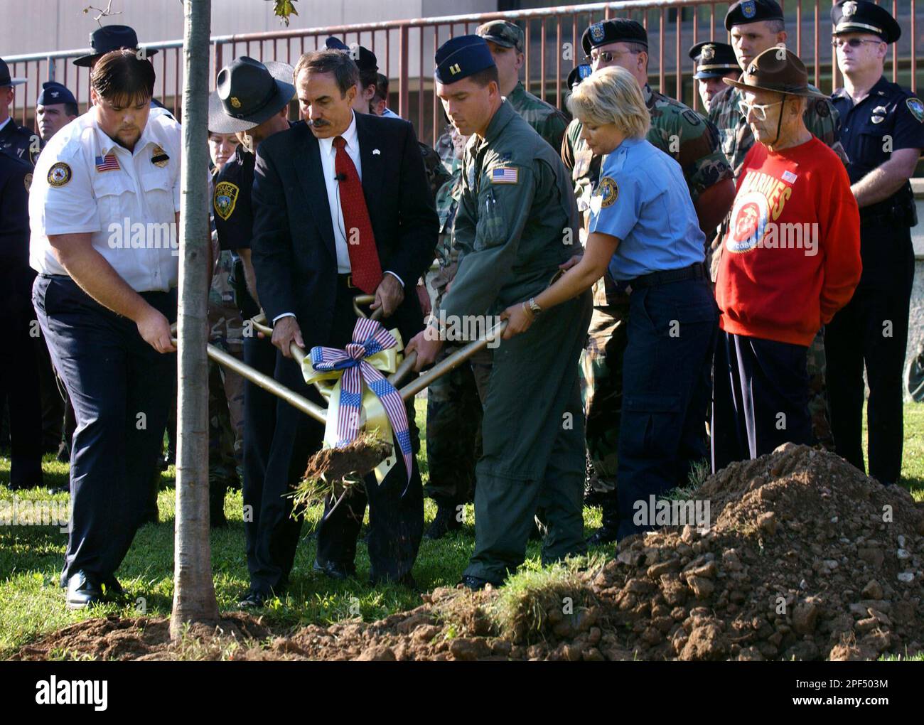 As part of the Sept. 11 anniversary ceremony at the State Capitol ...