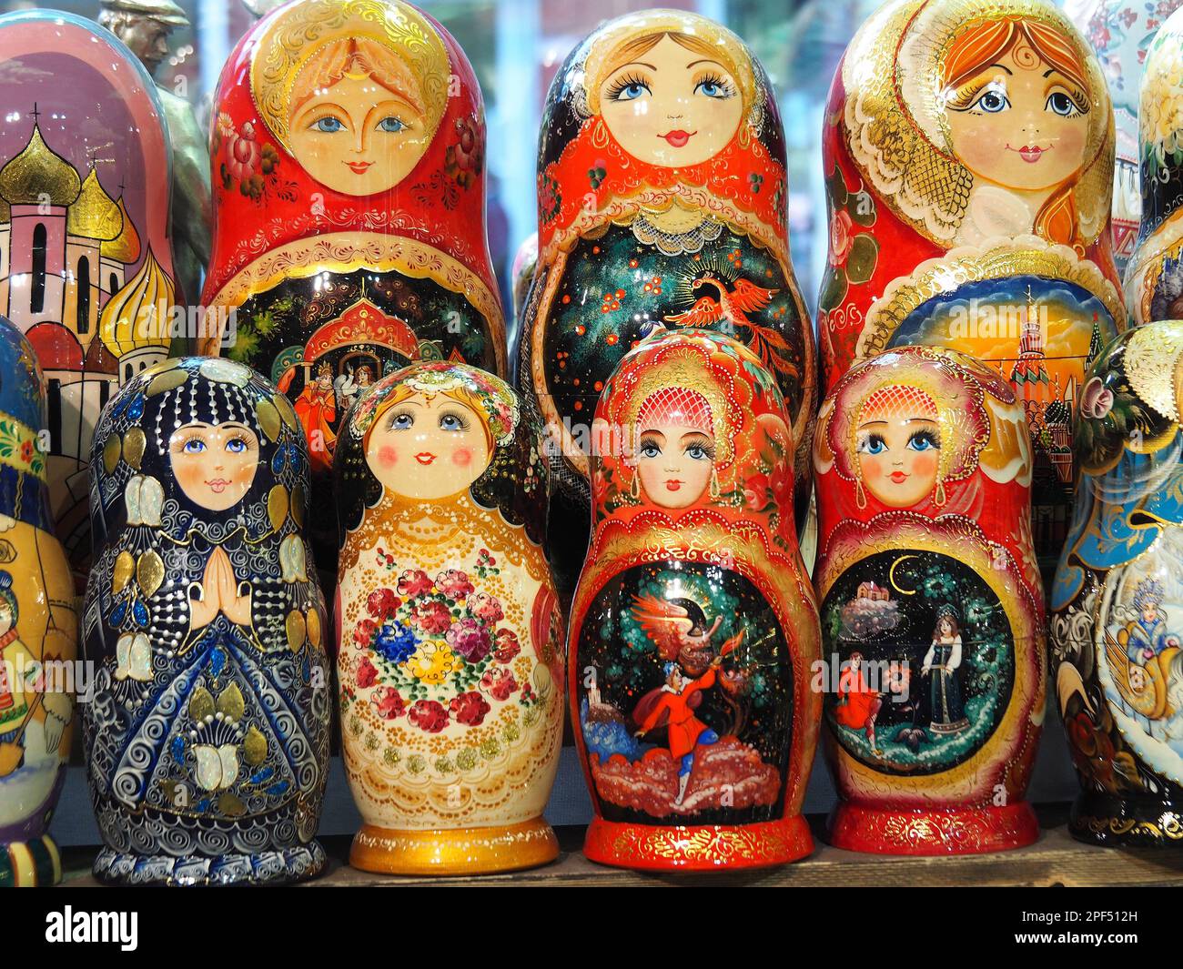 Matryoshka dolls, Russian dolls, Arbat Street, pedestrian street, Arbat ...