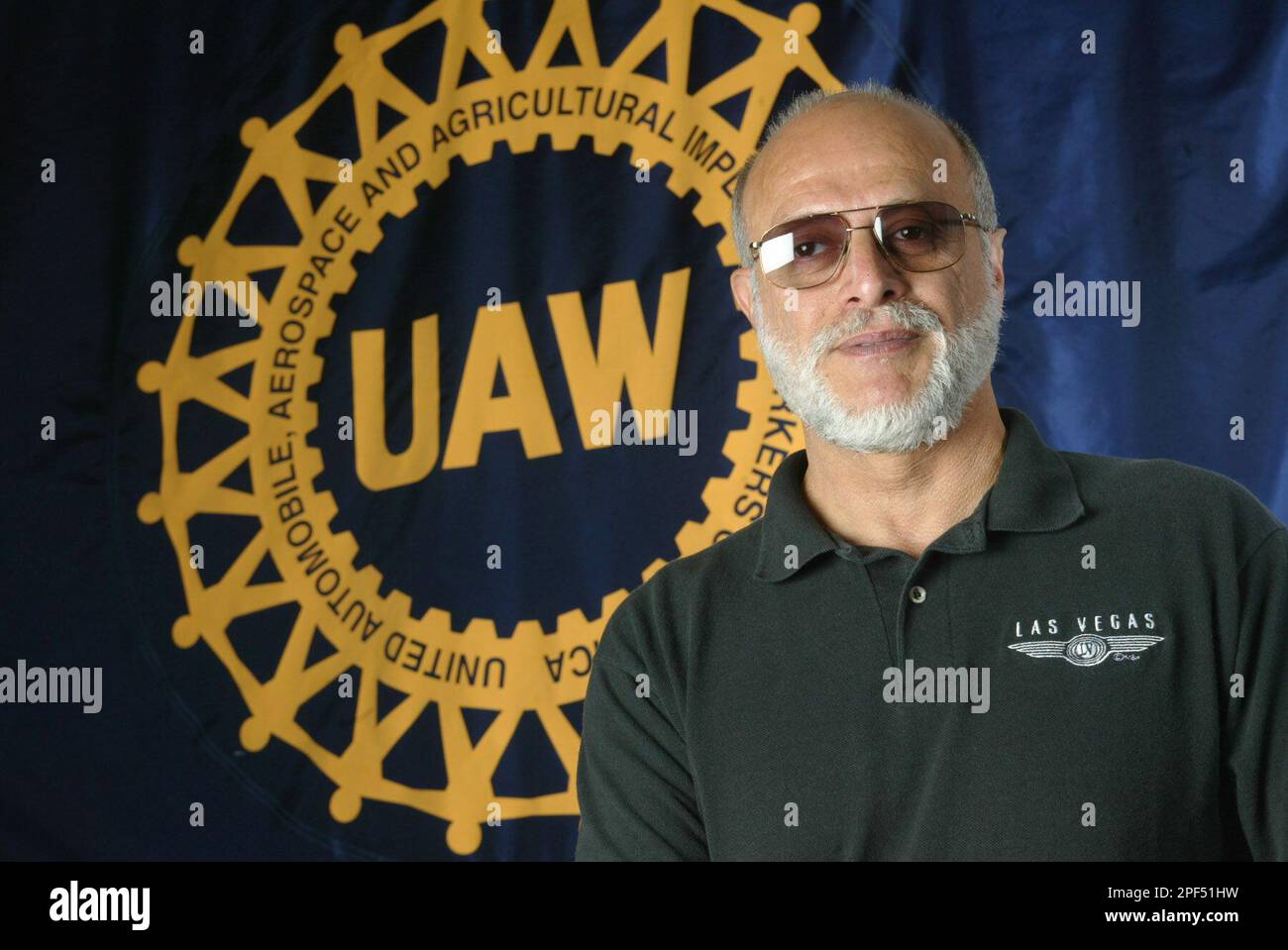 Guy Messina, president of the UAW Local 595 in Linden, N.J. is shown in ...