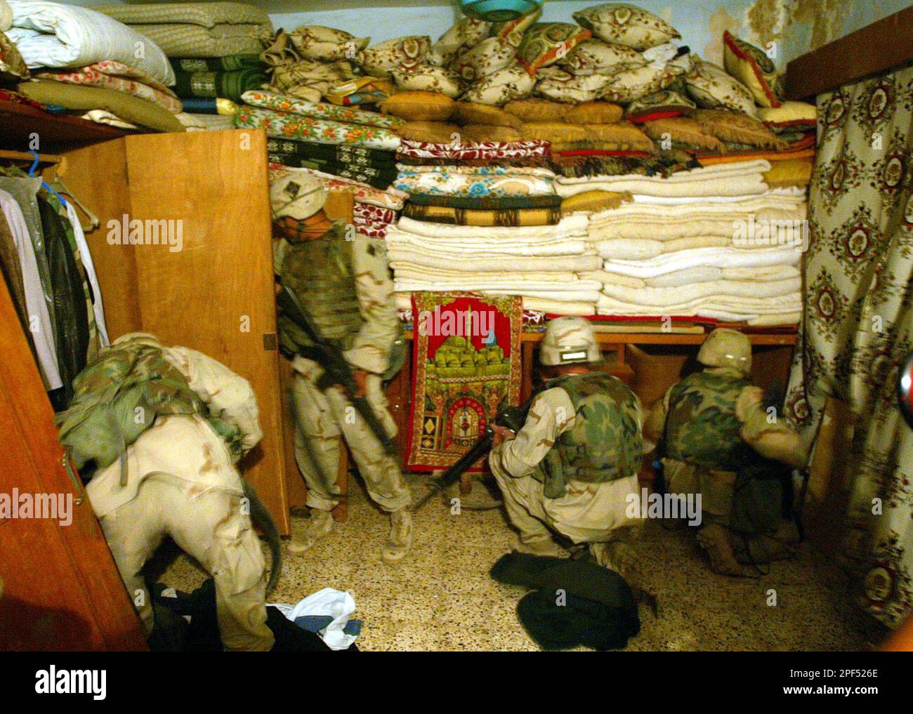 American soldiers of the 1st Battalion, 22nd infantry regiment, 4th ...
