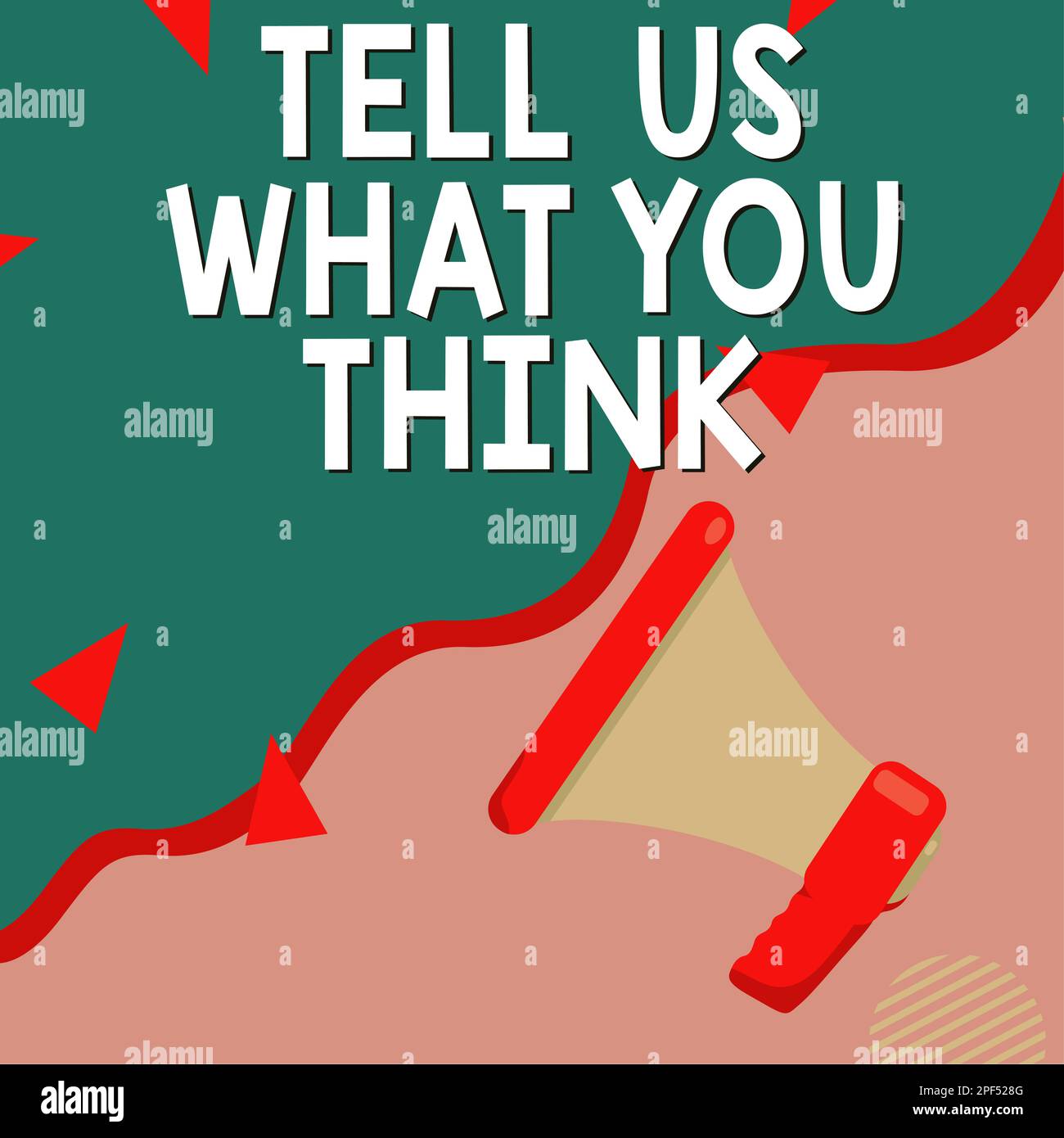 Inspiration showing sign Tell Us What You Think. Word for Express your ...