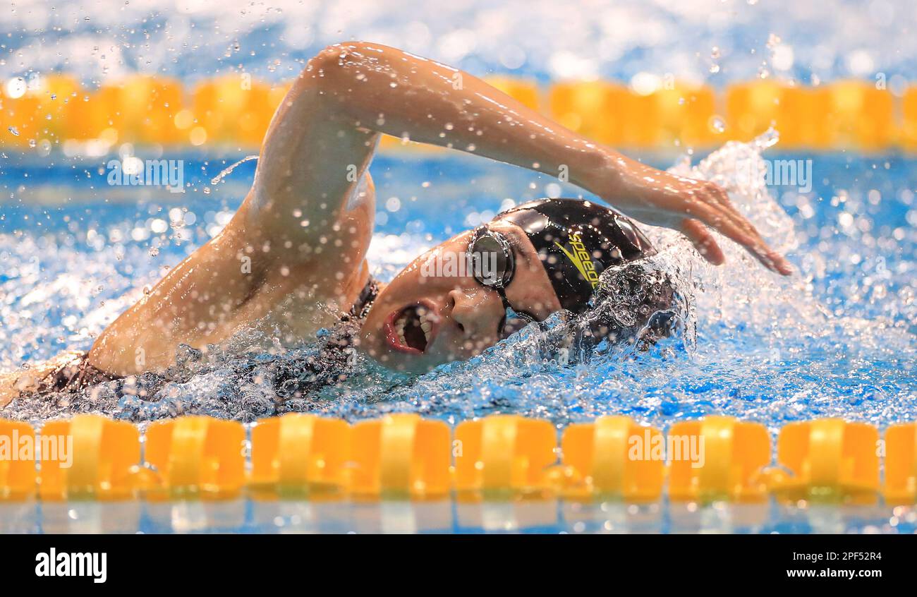 China’s Xinyi Wang in action during the Women’s MC 100m Freestyle World ...
