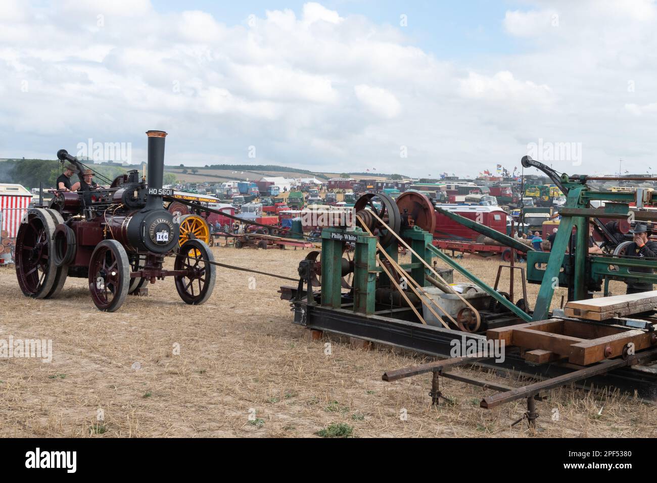 Tarrant Hinton.Dorset.United Kingdom.August 25th 2022.A restored 1912 ...