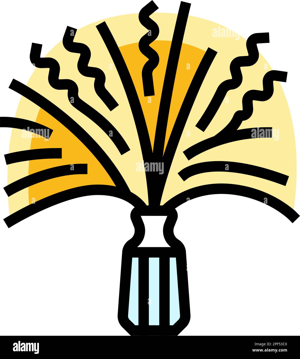 dried plant living room color icon vector illustration Stock Vector ...