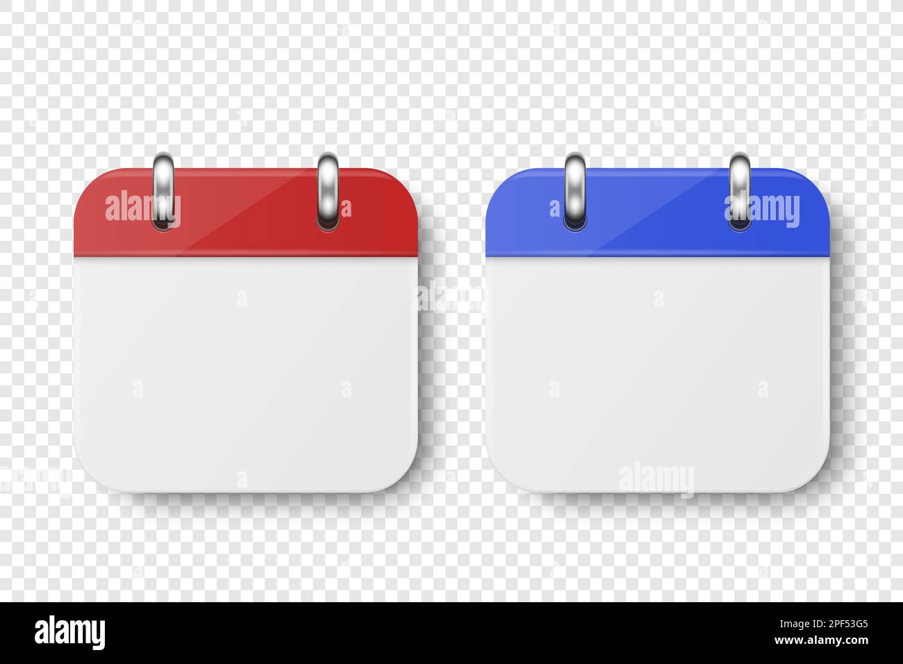 Vector 3d Realistic Paper Classic Simple Minimalistic Red and Blue ...