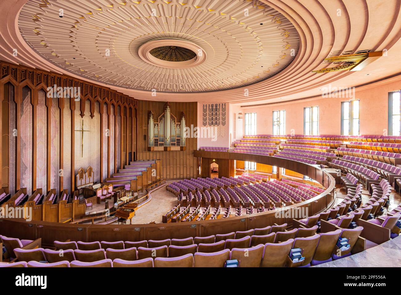 Interior view of the Boston Avenue United Methodist Church at Tulsa ...