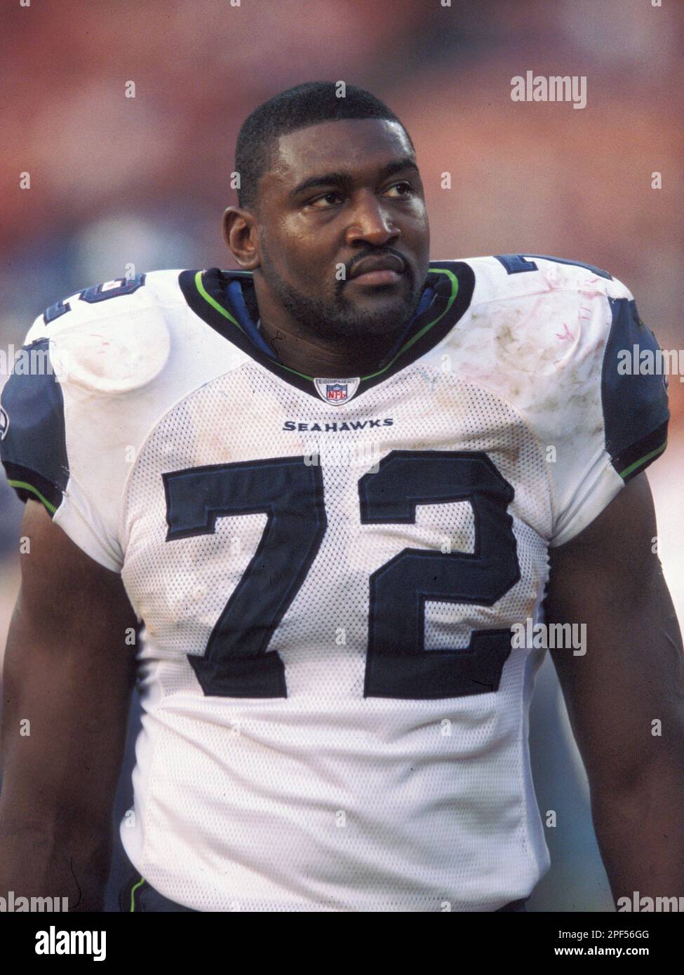Seattle Seahawks offensive linemen Chris Terry is shown on Dec. 1, 2002 ...