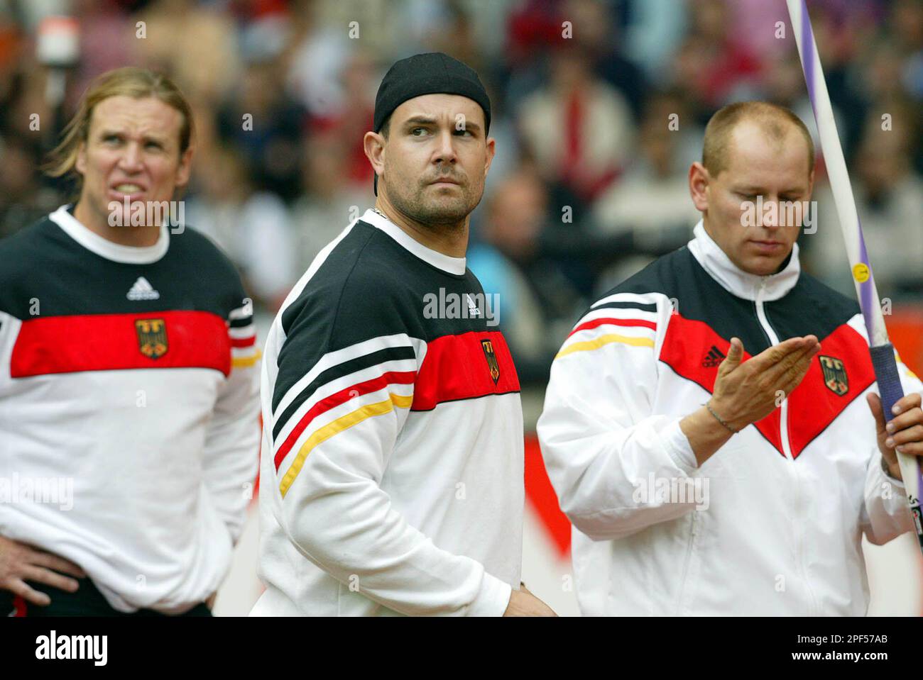Germany's Peter Blank, Boris Henry, and Christian Nicolay, from left ...