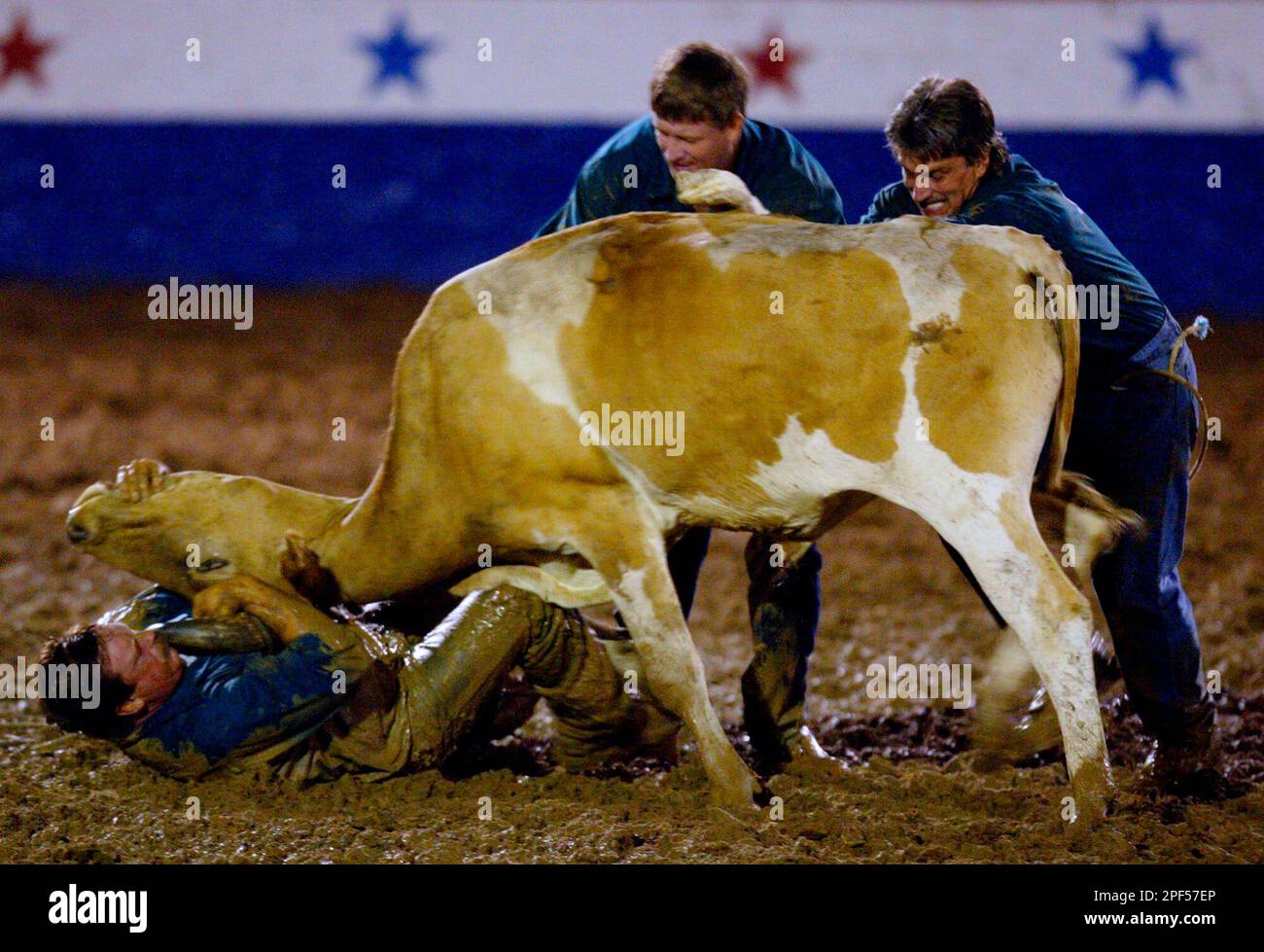 The steer wrestling team from the James Crabtree Correctional Center ...