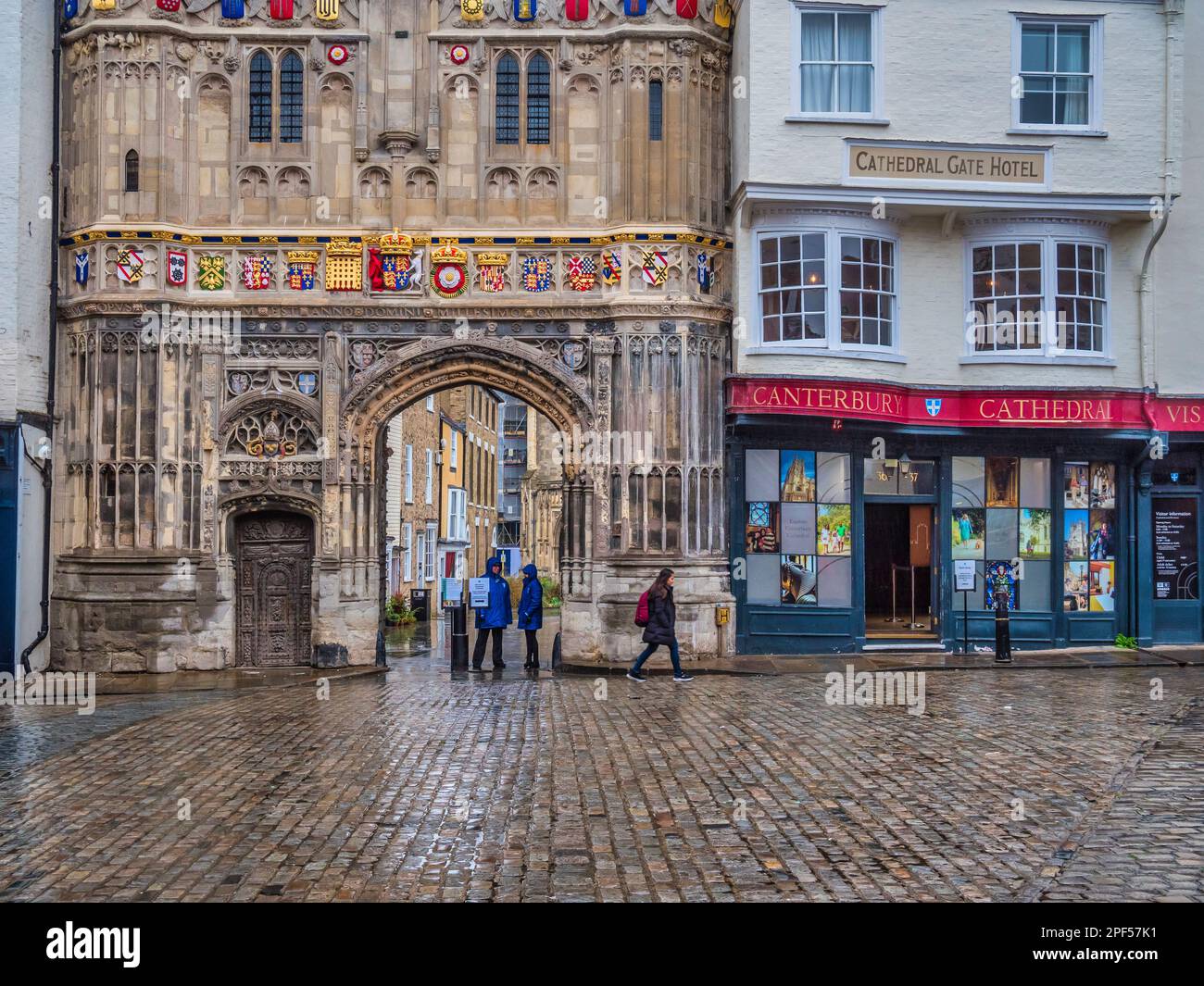 This street scene image of various shops & alley ways leading to the ...