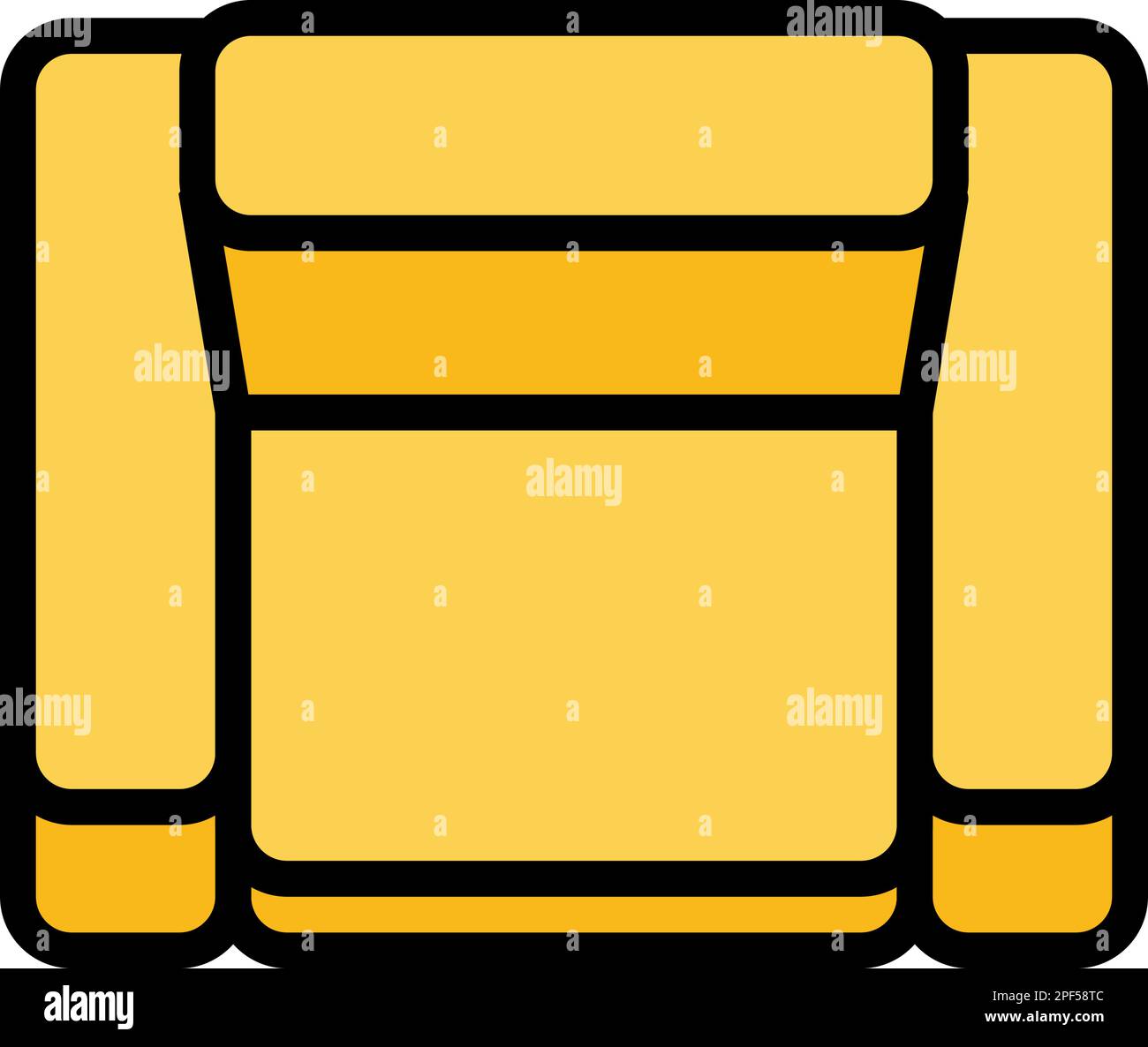 chair top view color icon vector illustration Stock Vector Image & Art ...