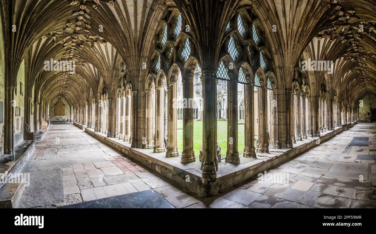 The image is of the Cloisters covered passageway at the famous World ...