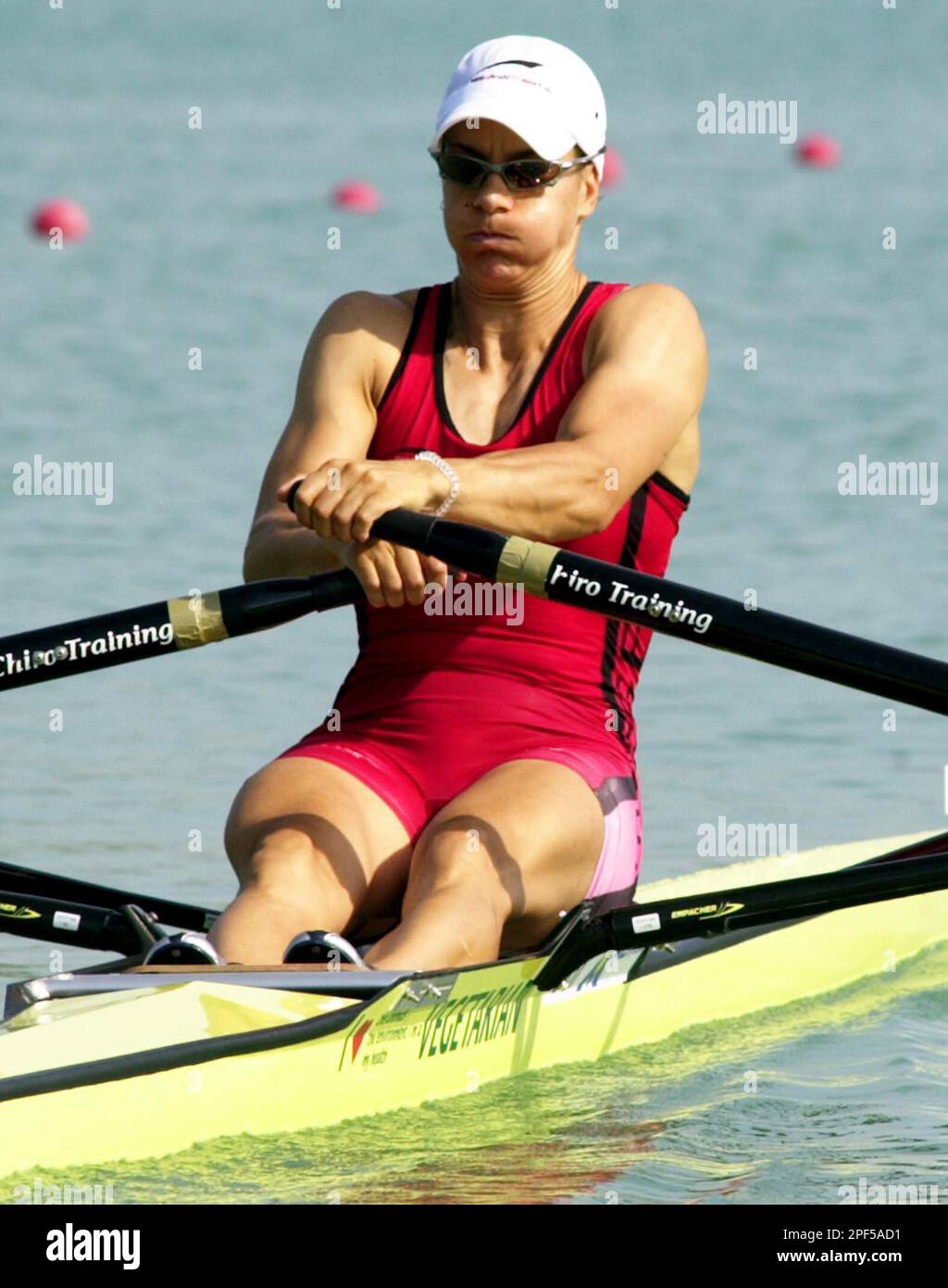Switzerland's Caroline Luethi rows during the womens single sculls of ...