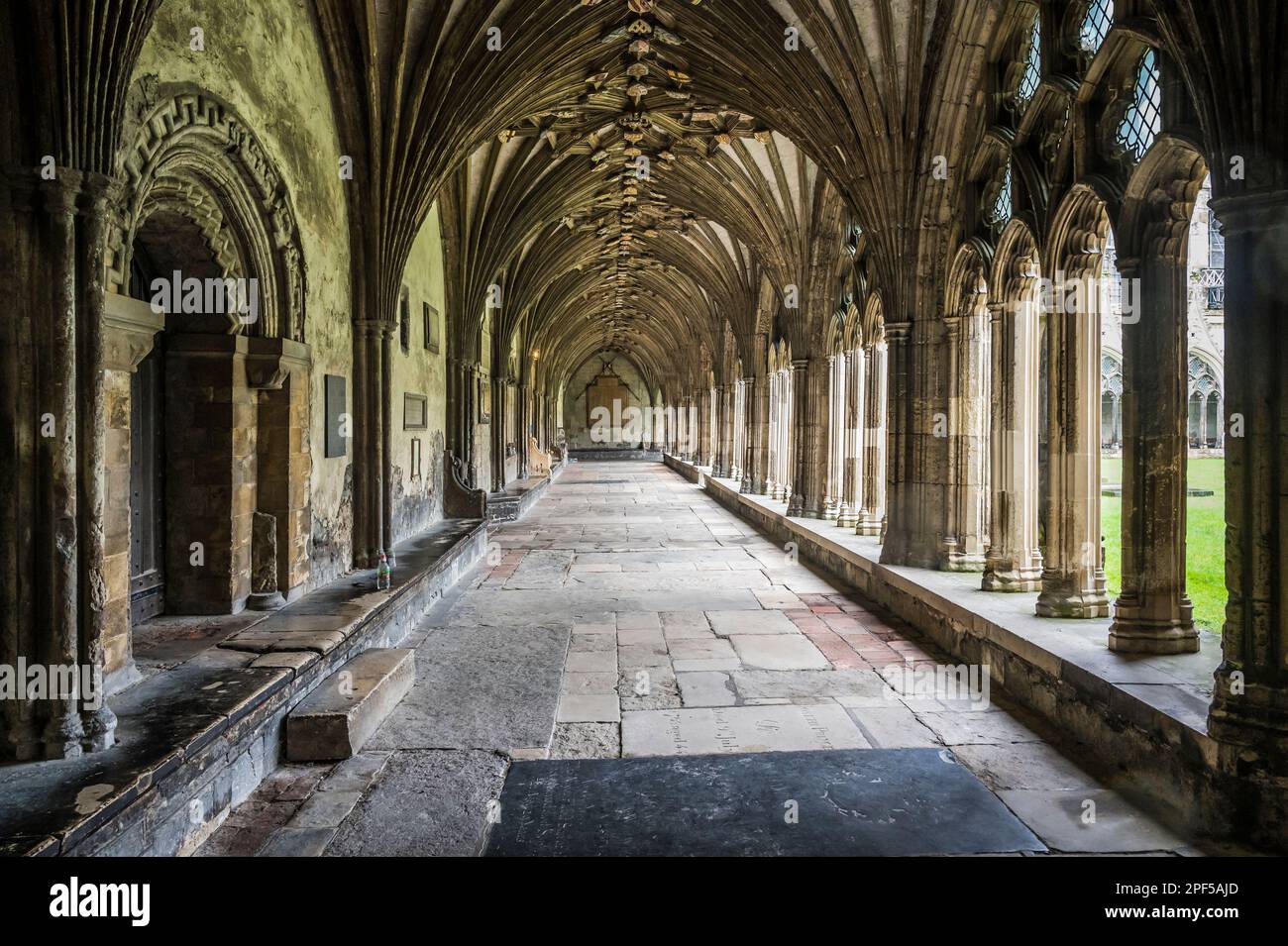 The image is of the Cloisters covered passageway at the famous World ...
