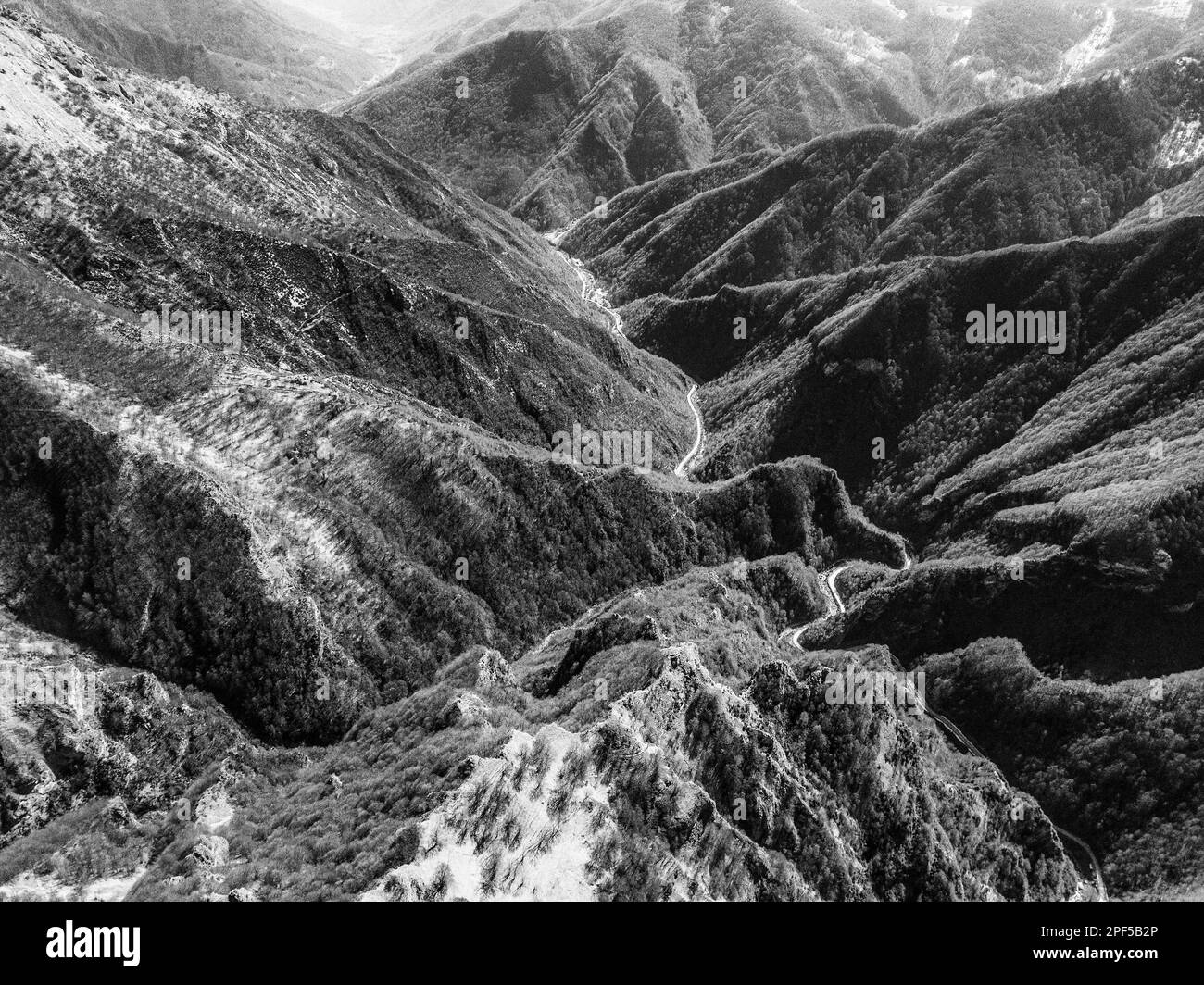 Italian Alps seen from the sky Stock Photo - Alamy