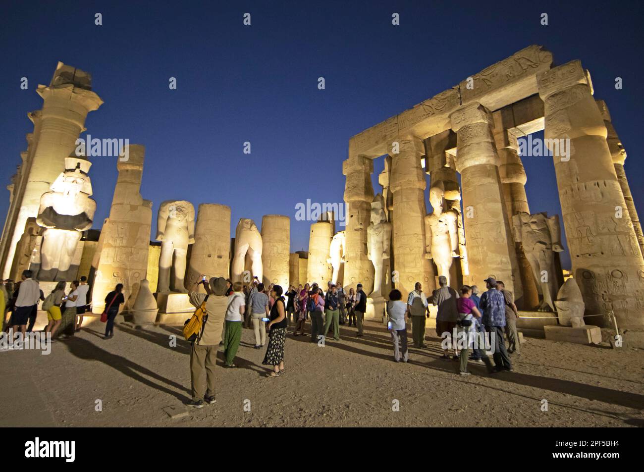 Luxor Temple Complex by Night, Luxor, Egypt Stock Photo - Alamy