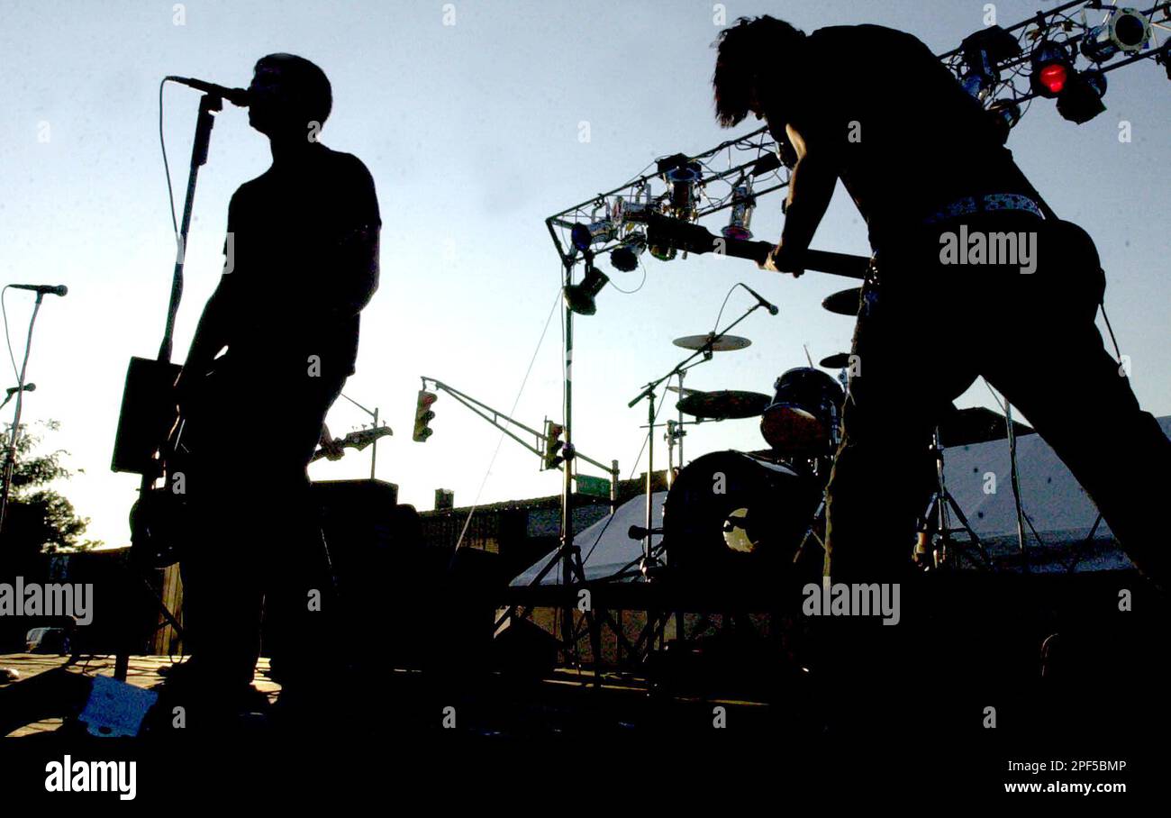 Gunk lead singer Josh Battles, left, performs with the band at the Back ...