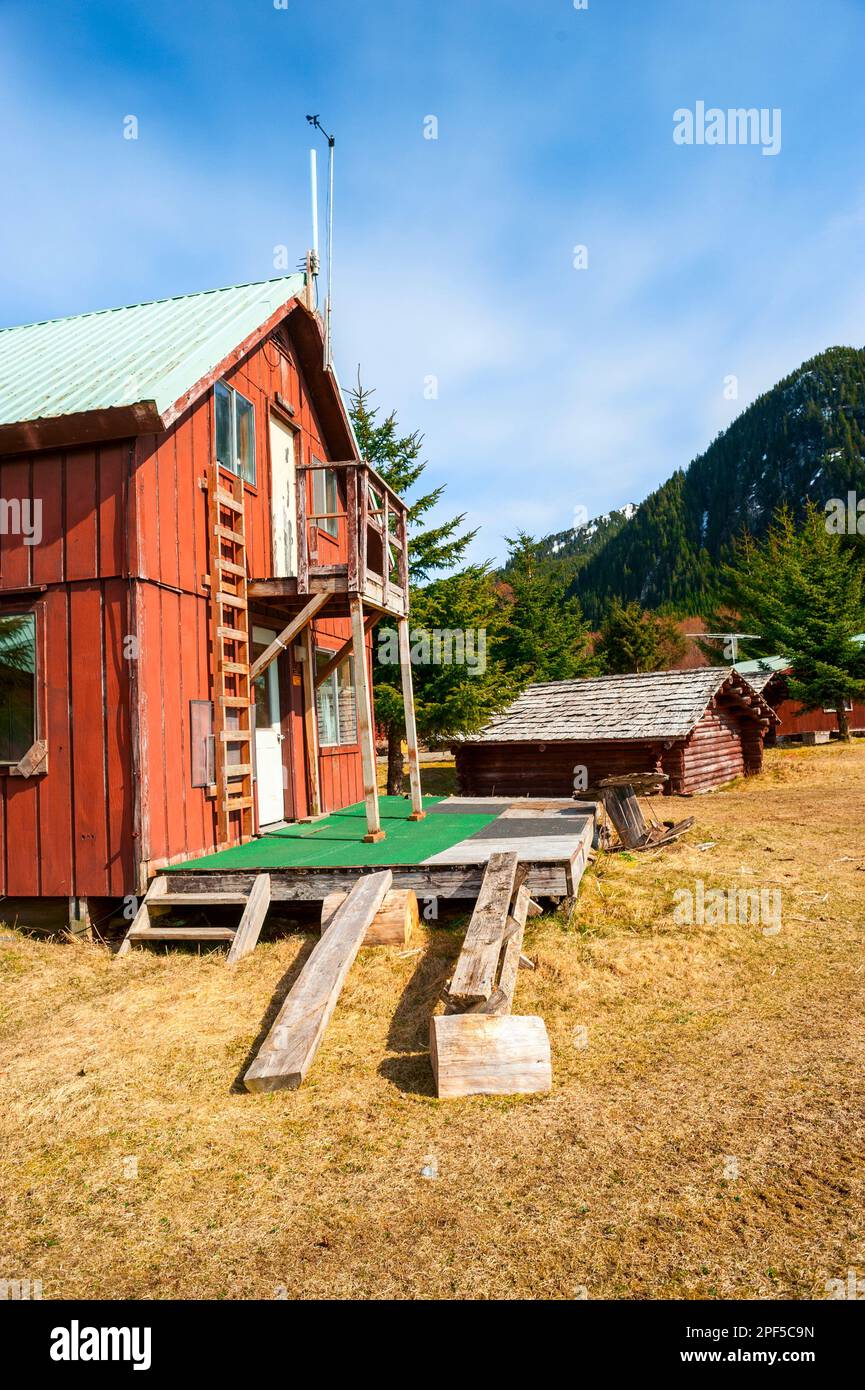 Abandoned US Forest Service work camp at False Island, Tongass National ...
