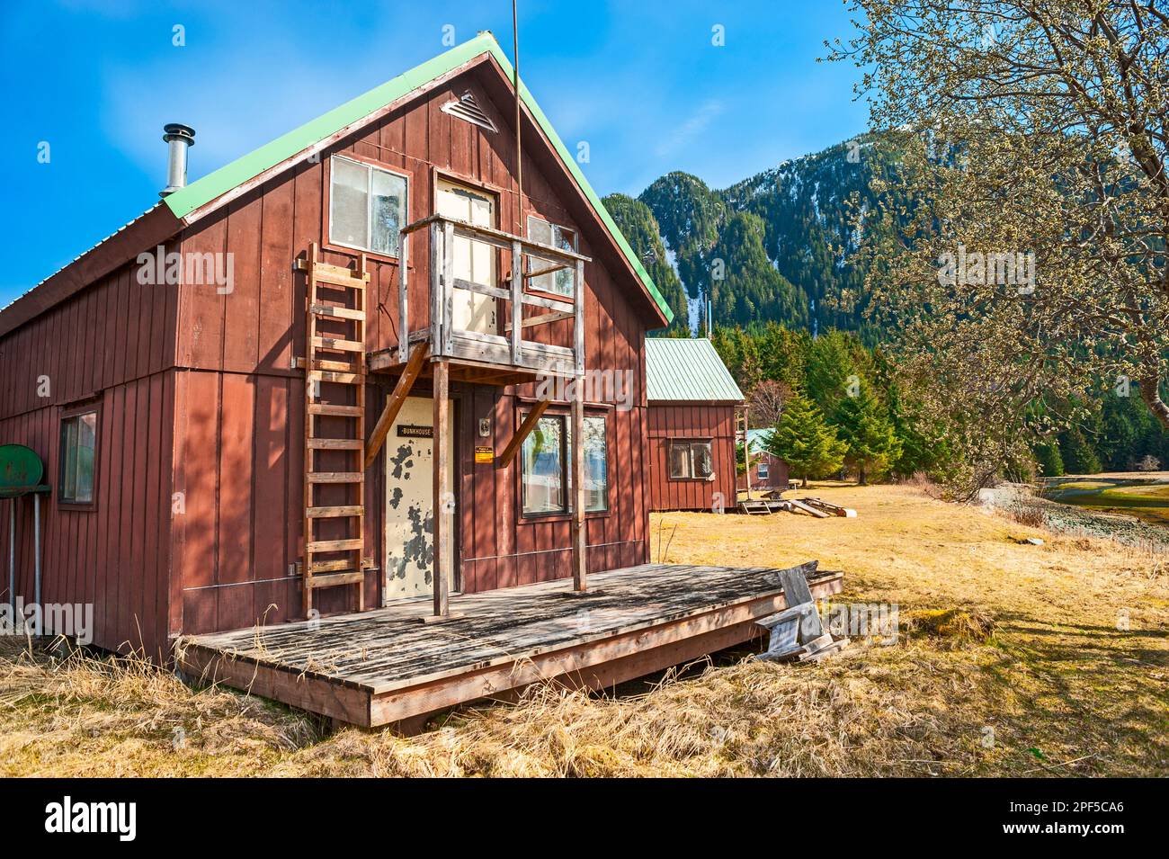 Abandoned US Forest Service work camp at False Island, Tongass National ...