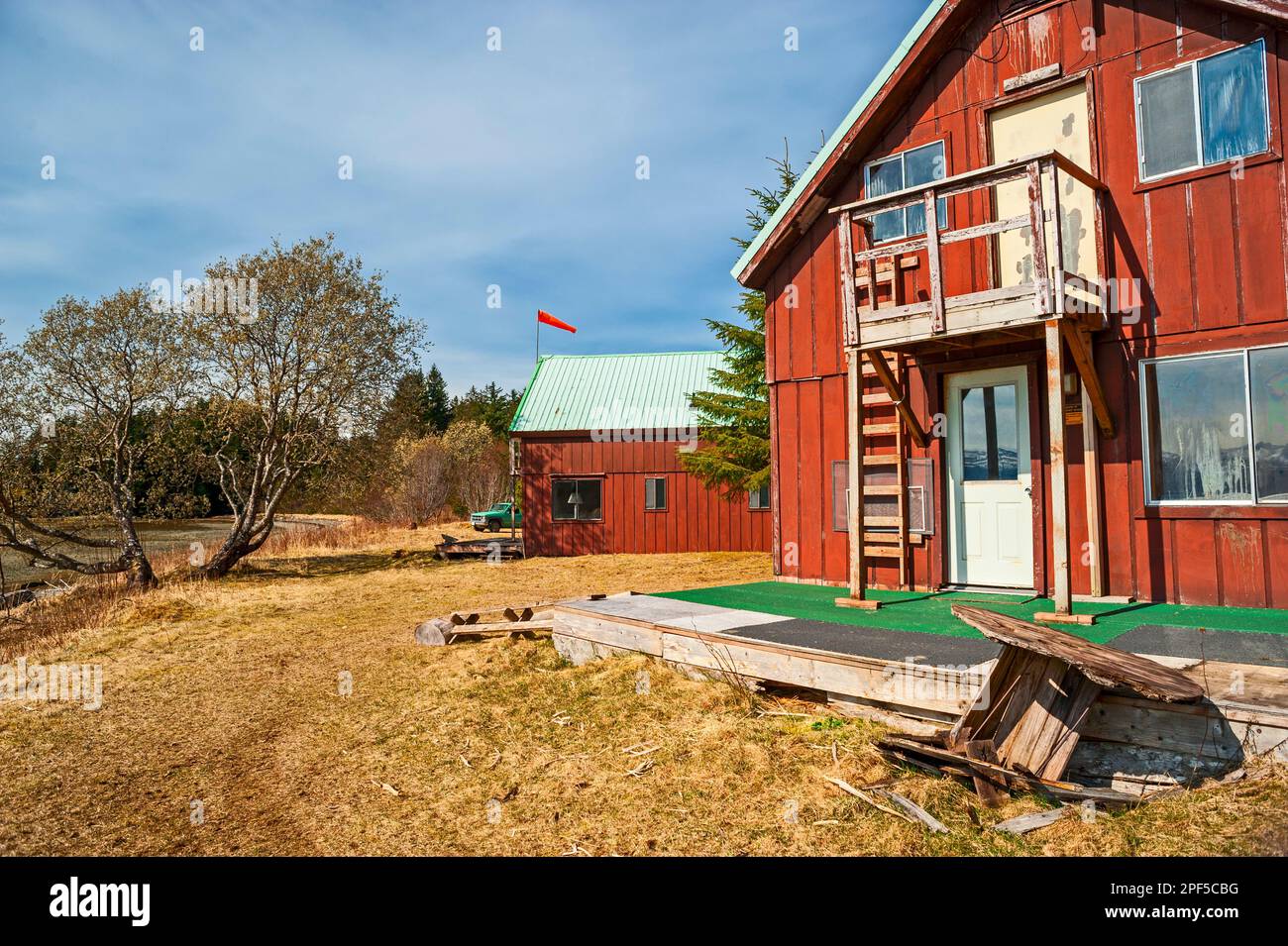 Abandoned US Forest Service work camp at False Island, Tongass National ...