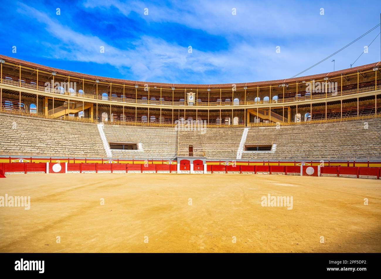 Alicante, Spain: bullring interior Stock Photo - Alamy