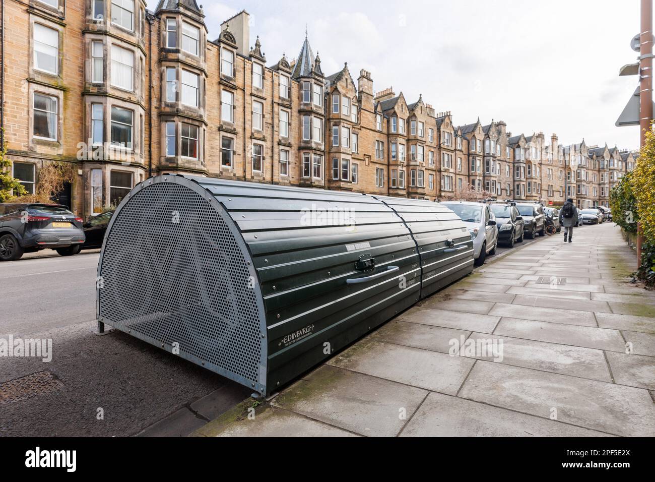 Secure cycle storage provided by the City of Edinburgh Council and ...