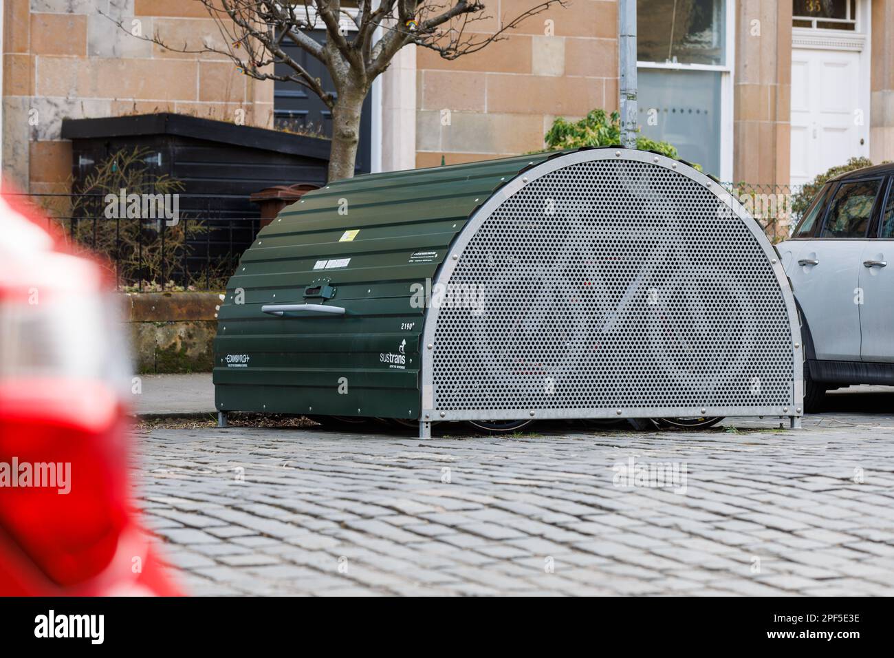 Secure cycle storage provided by the City of Edinburgh Council and ...