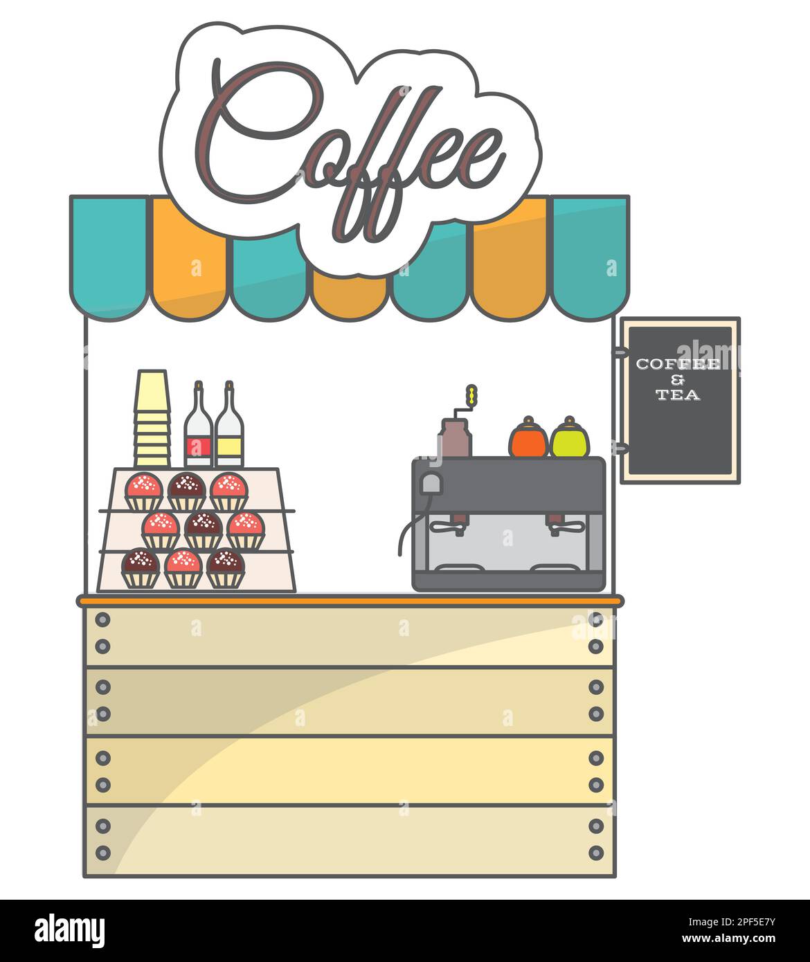 Tea kiosk building Stock Vector Images - Alamy