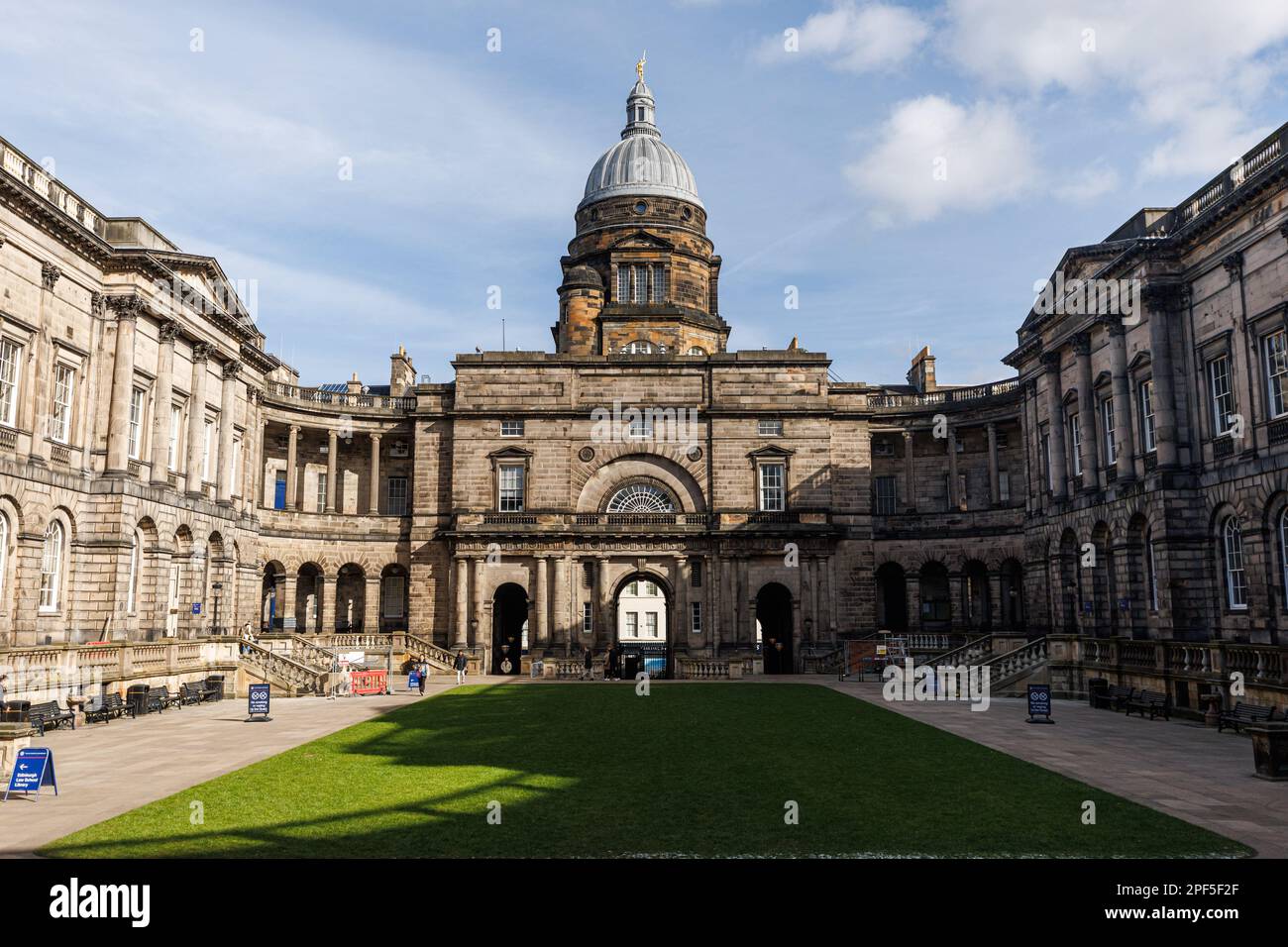 The iconic Old College, home of the School of Law, Talbot Rice Gallery ...