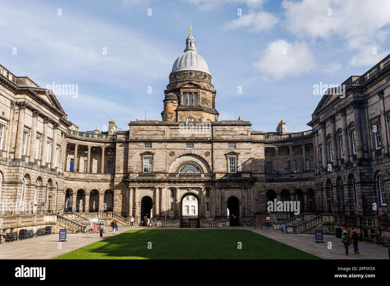 The iconic Old College, home of the School of Law, Talbot Rice Gallery ...
