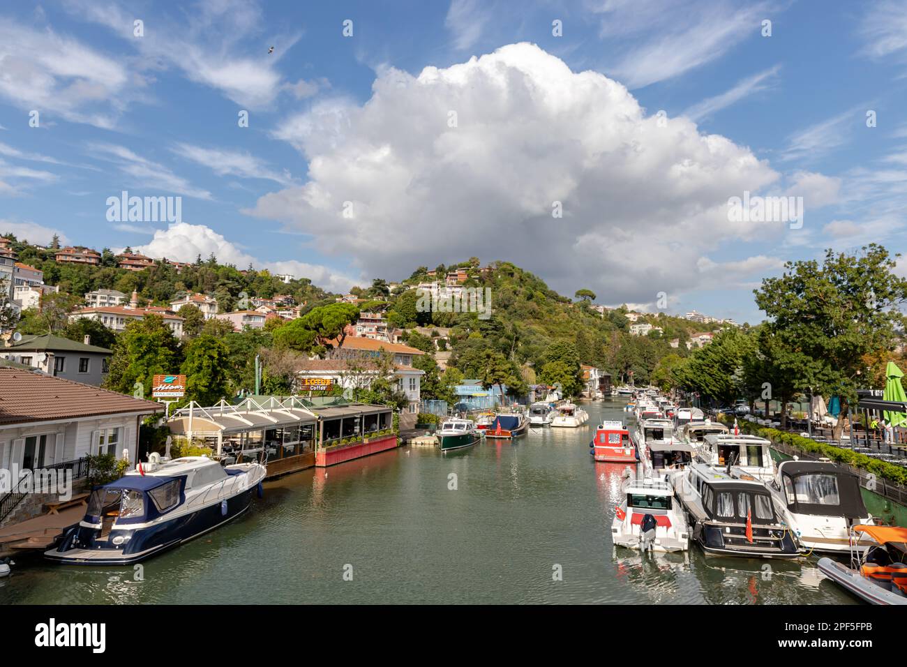istanbul, turkey june 09 2021 : Goksu river and Anadolu Hisari ...
