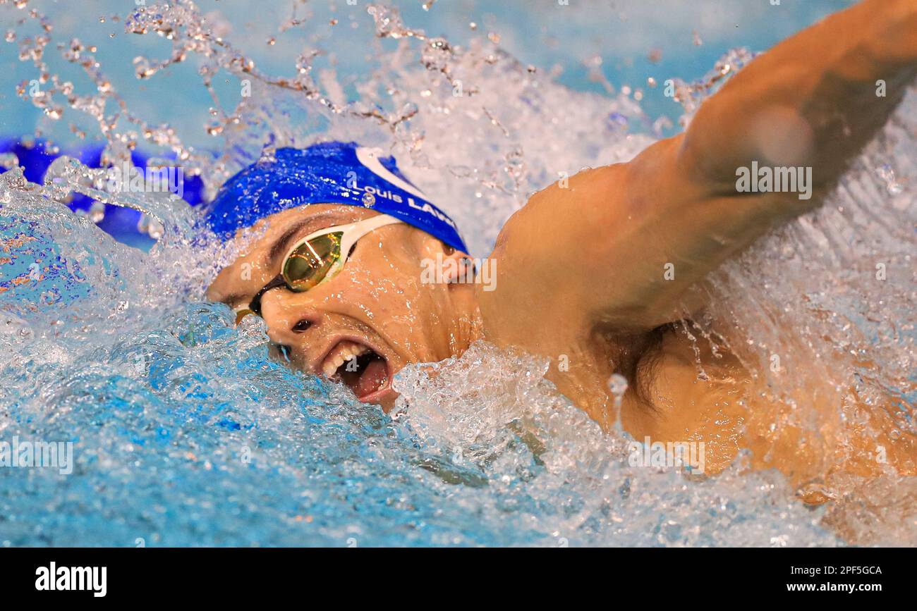 Great Britain’s Louis Lawlor in action during the Men’s MC 100m ...