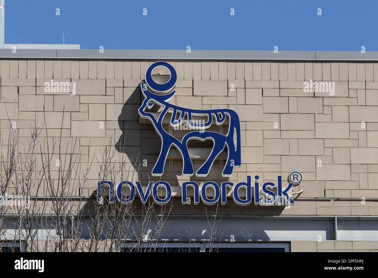 Indianapolis - Circa March 2023: Novo Nordisk research center in the ...