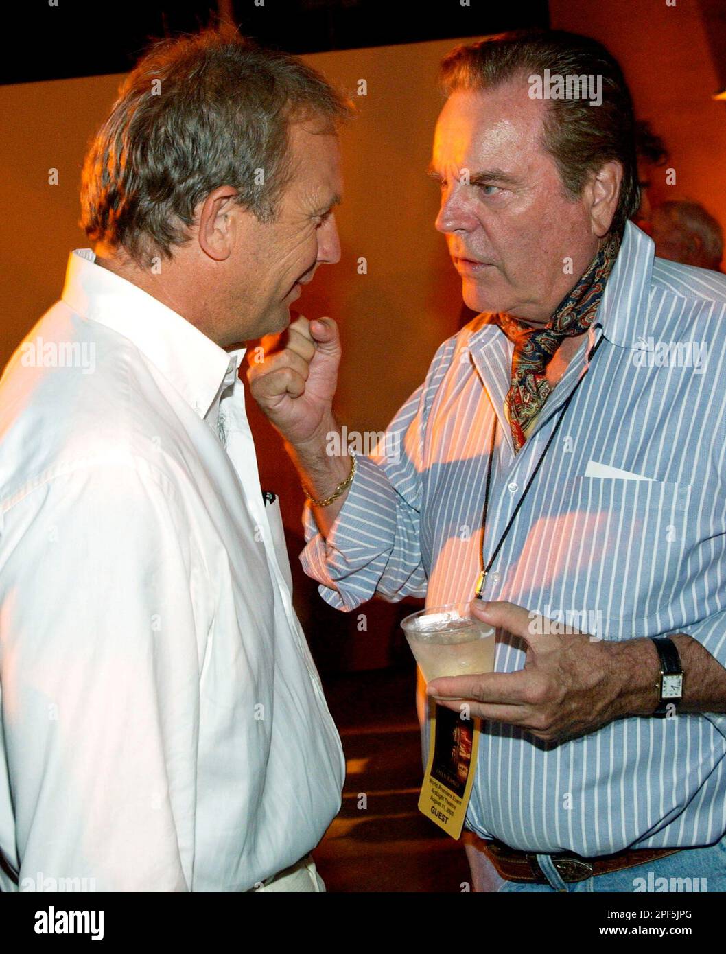 Actors Kevin Costner, left, and Robert Wagner attend the after-party ...