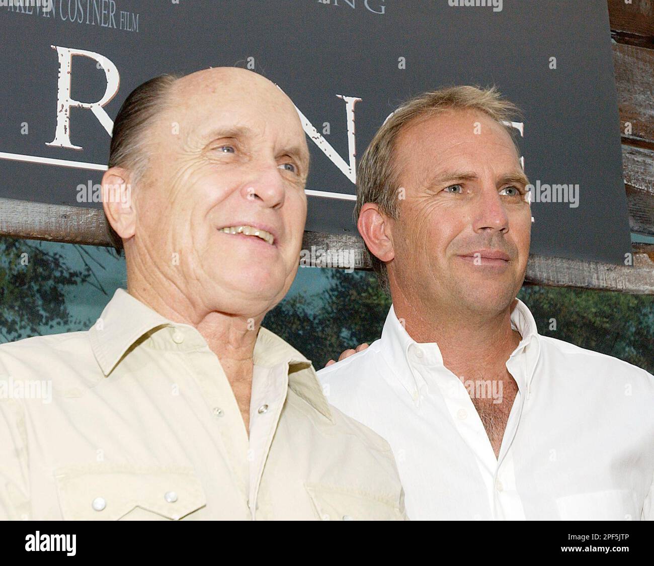 Actors Robert Duvall, left, and Kevin Costner arrive at the premiere of ...