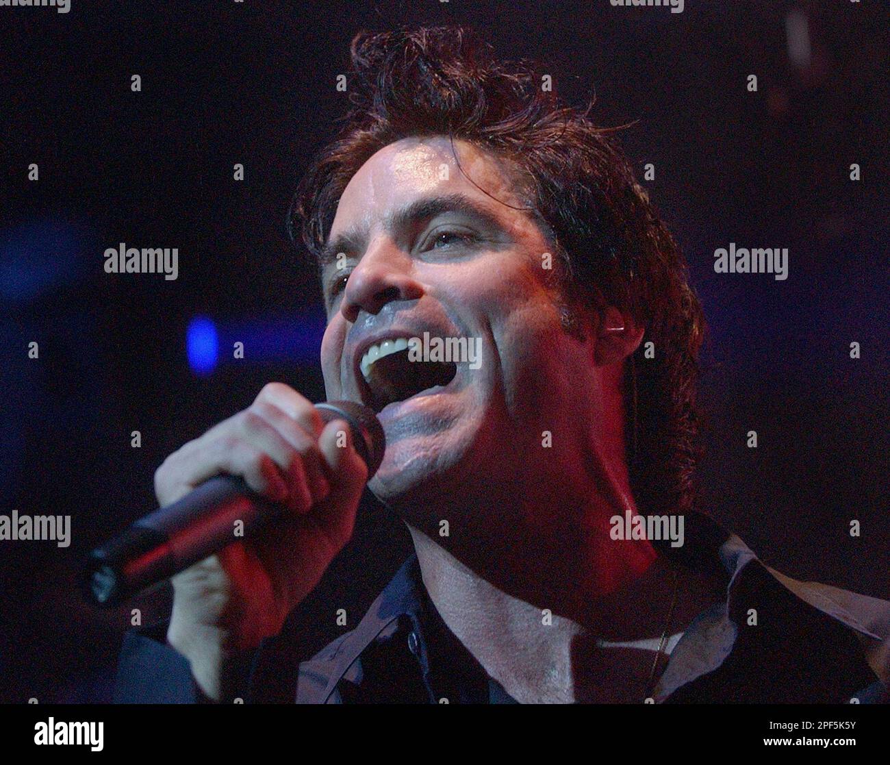 Pat Monahan, lead singer for the rock band Train, performs July 31 ...
