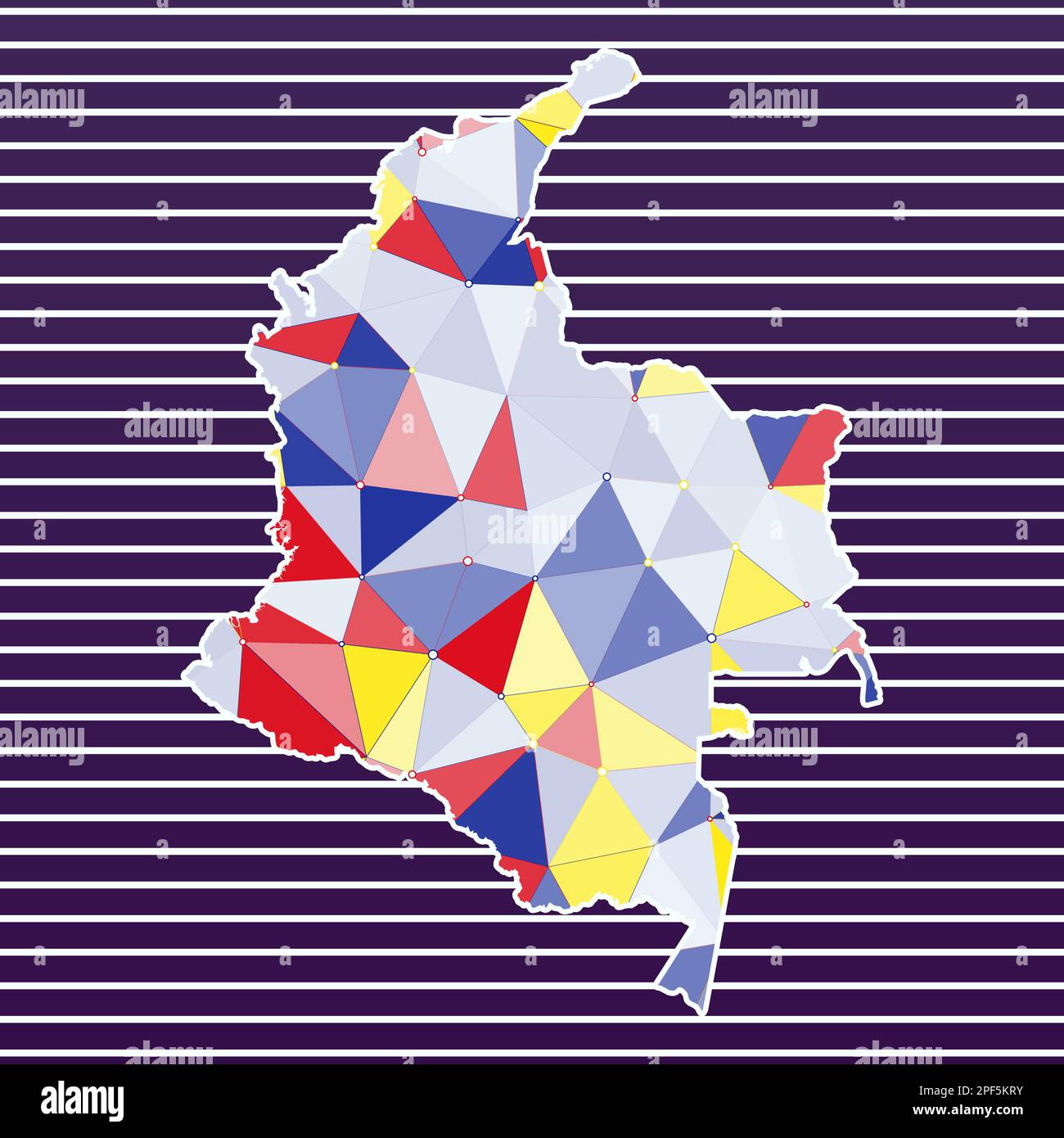 Colombia vector illustration. Colombia design on gradient stripes ...