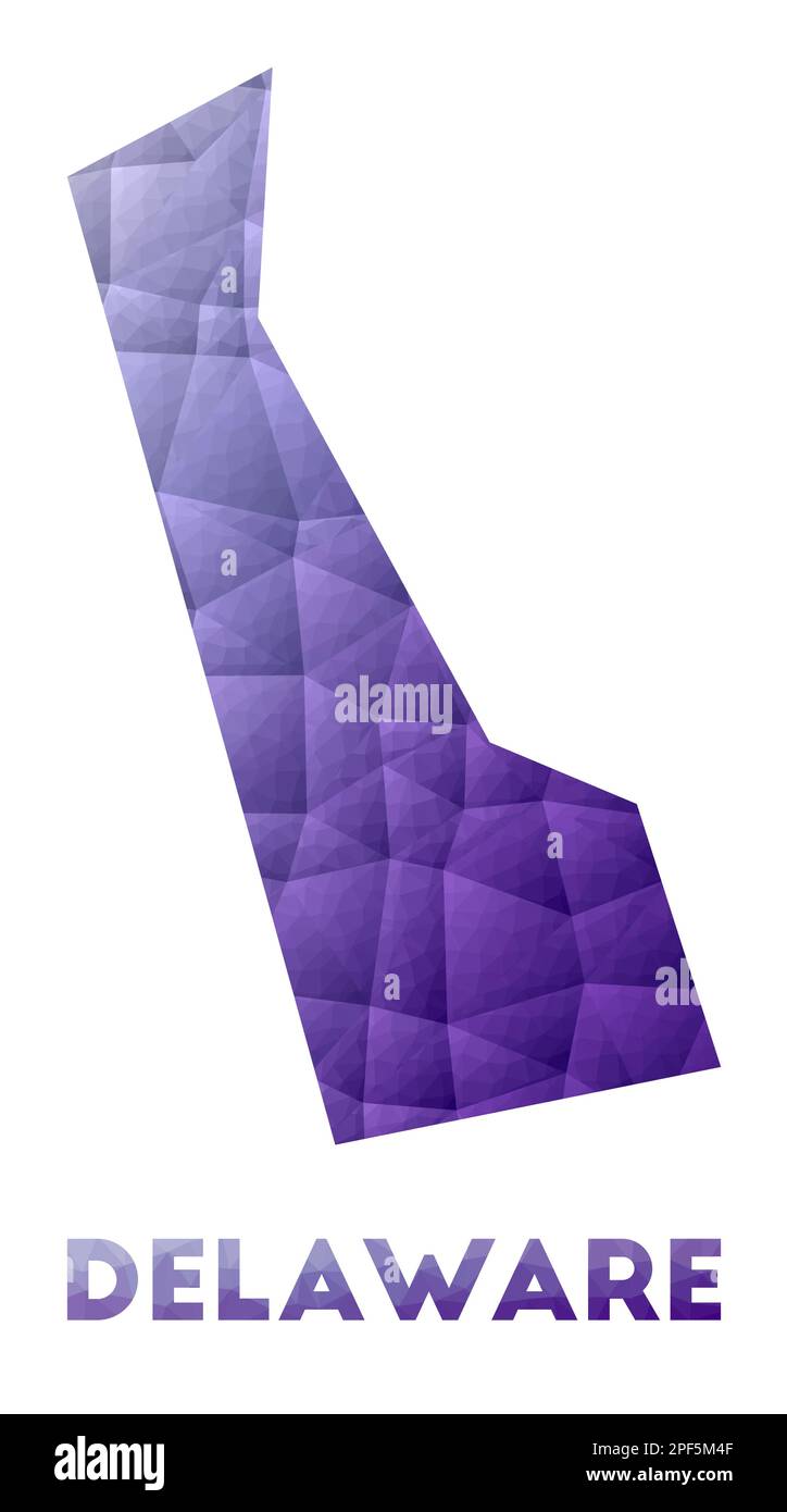 Us state delaware map vector vectors Cut Out Stock Images & Pictures ...