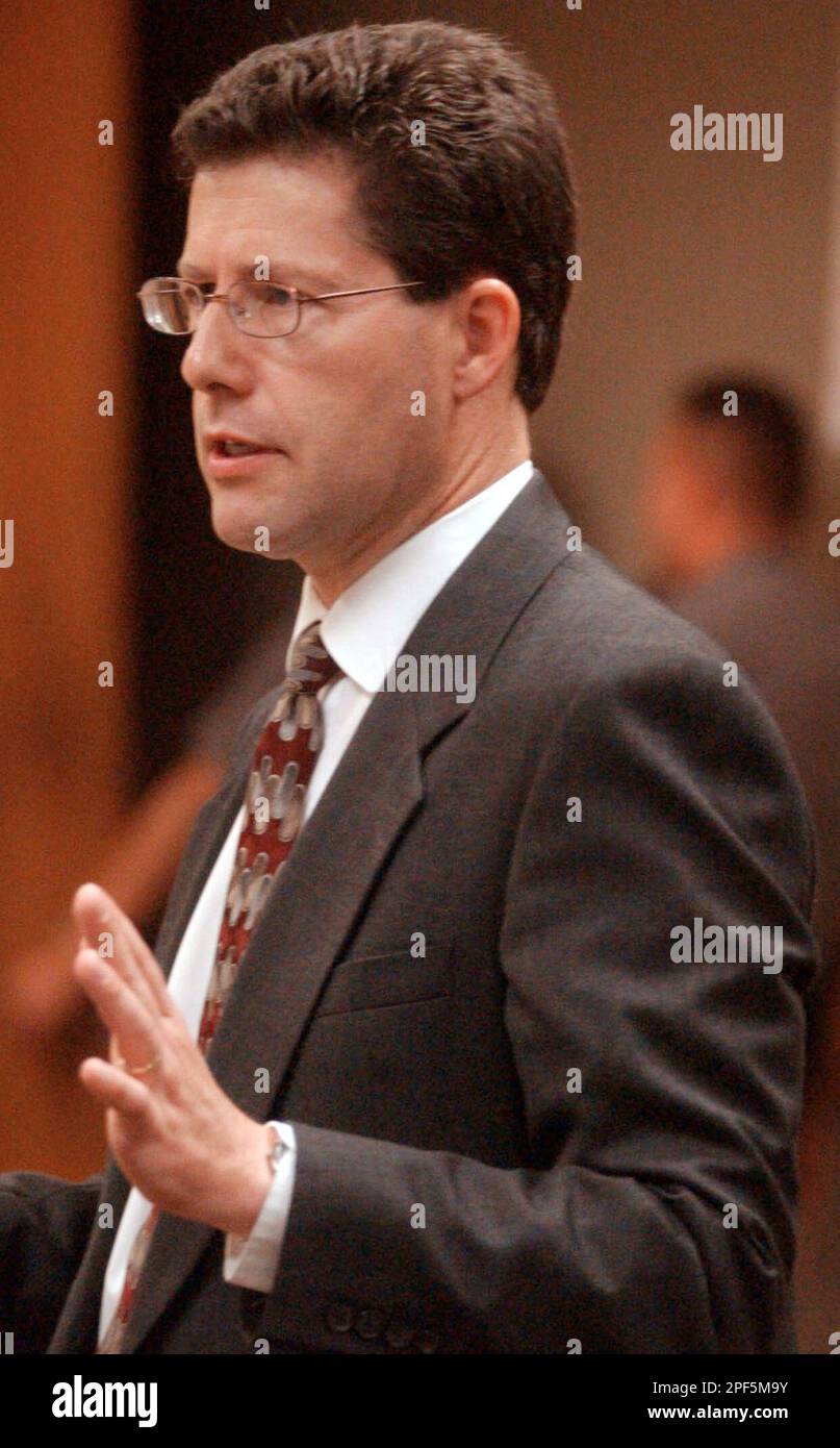 Marion County Prosecutor Jim Slagle talks with reporters Thursday, Aug ...