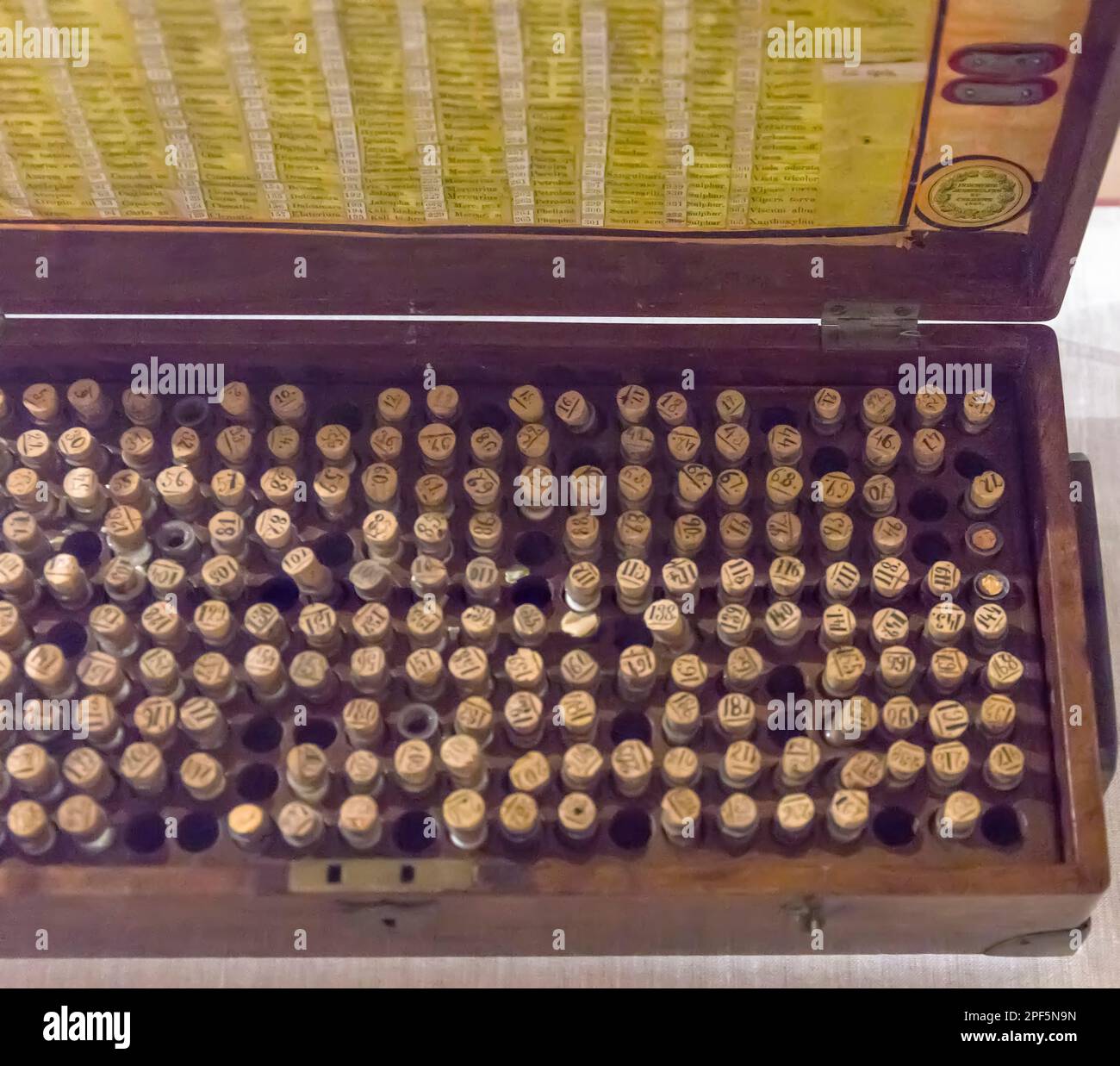 Vintage pharmaceutical box with samples Stock Photo - Alamy