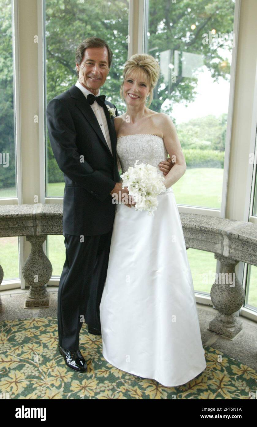 Donna Hanover and Edwin A. Oster pose for a photograph prior to their ...