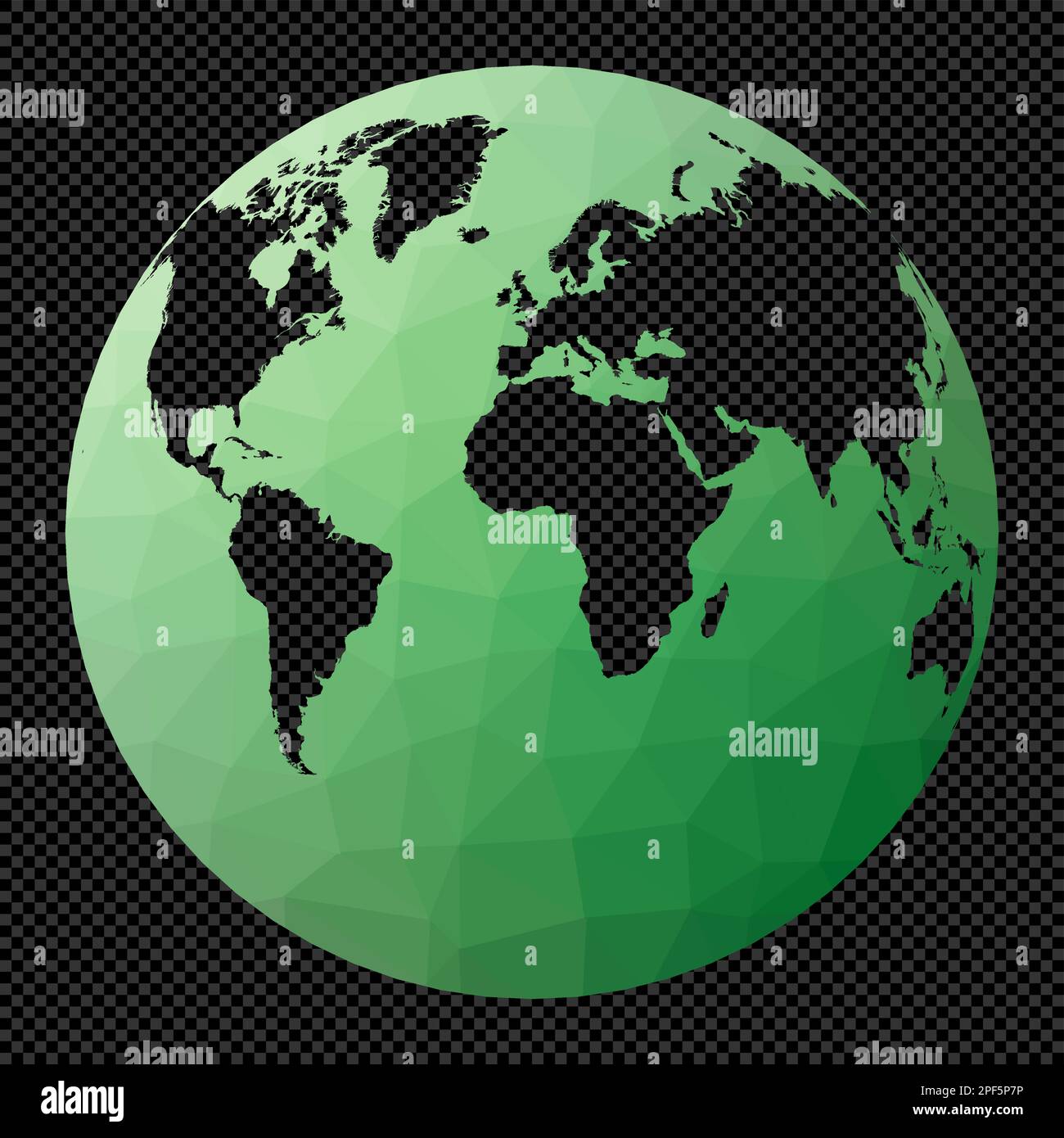 Geometric world map. Gilbert projection. Polygonal map of the world on ...