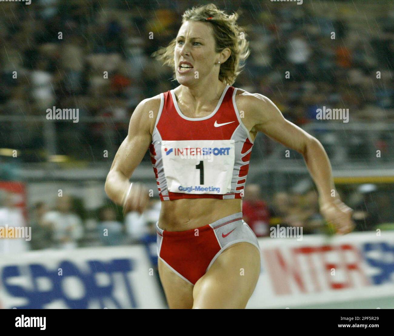 Oesterreichs 800m-Laeuferin Stephanie Graf laeuft am Donnerstag, 31 ...