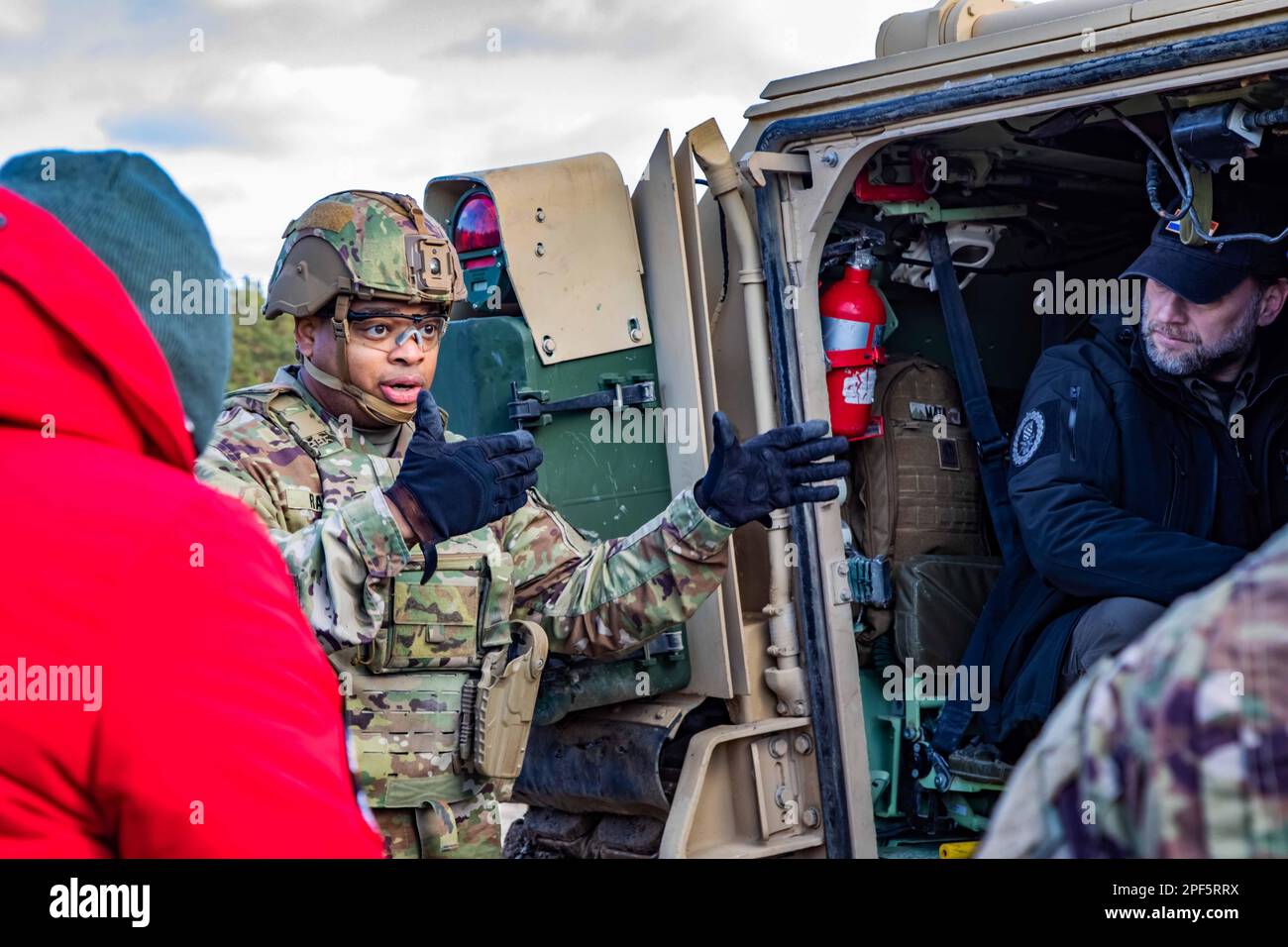 Bemowo Piskie, Poland. 27th Feb, 2023. U.S. Army Lt. Col. James Ray ...