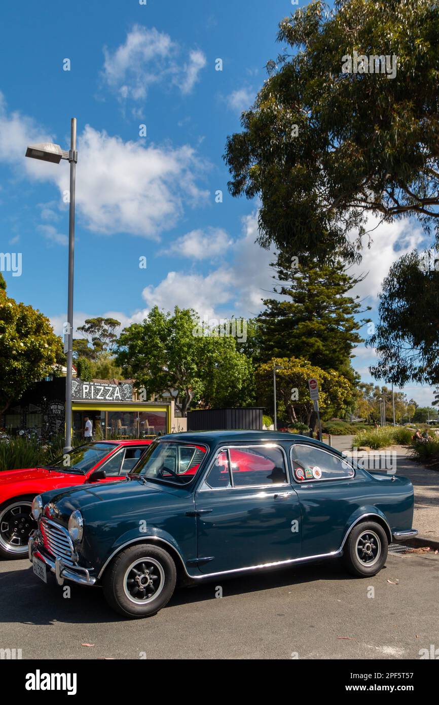 Hobart Tasmania, Australia -January 1 2023: British classic car ...