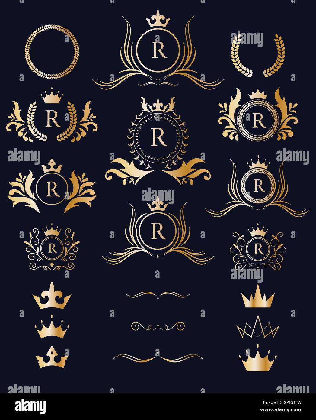 Laurel wreath brand logo hi-res stock photography and images - Alamy